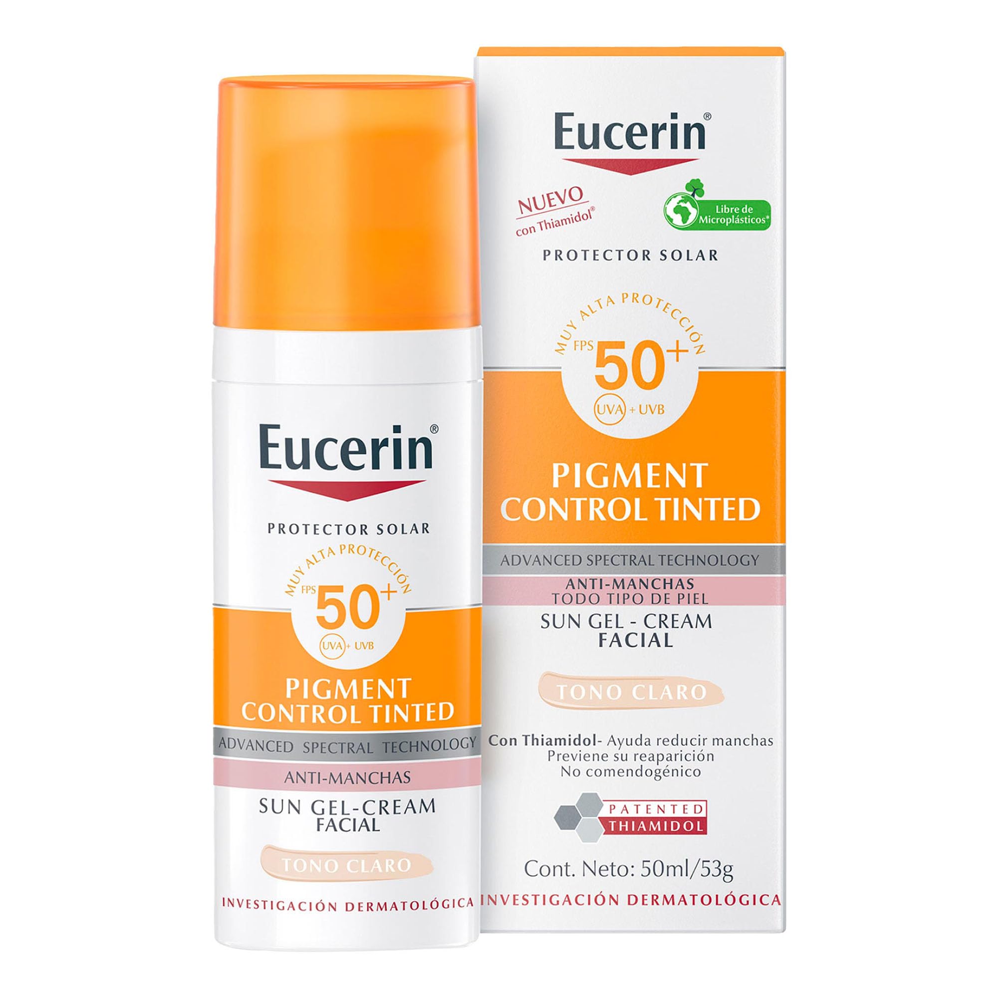 Eucerin Sun Pigment Control Tono Claro FPS50 (50 ml) : Amazon.com.mx ...