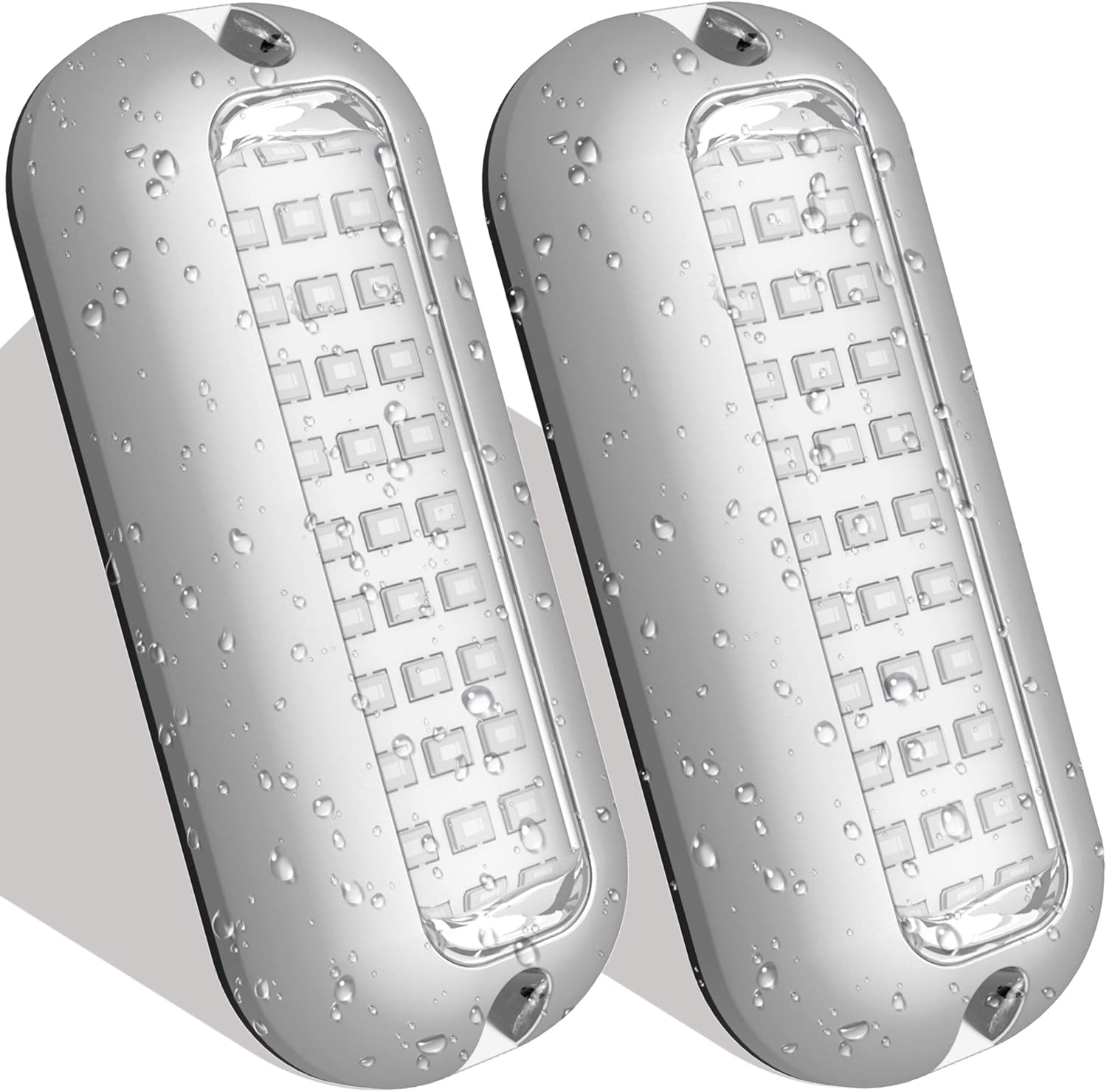 Amazon.com: BASIKER 2PCS 27LED Marine Boat Lights IP68 Waterproof ...