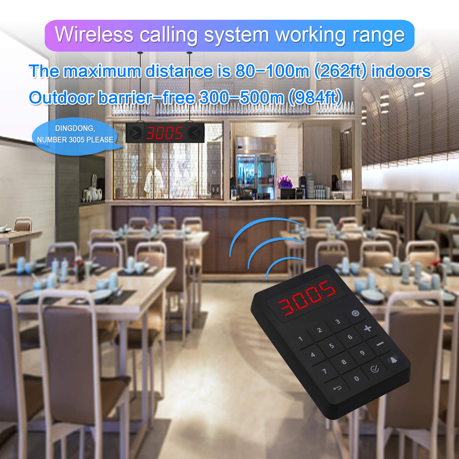 Buy ChunHee 4 Digitals Queue Management Calling System-Take A Number ...