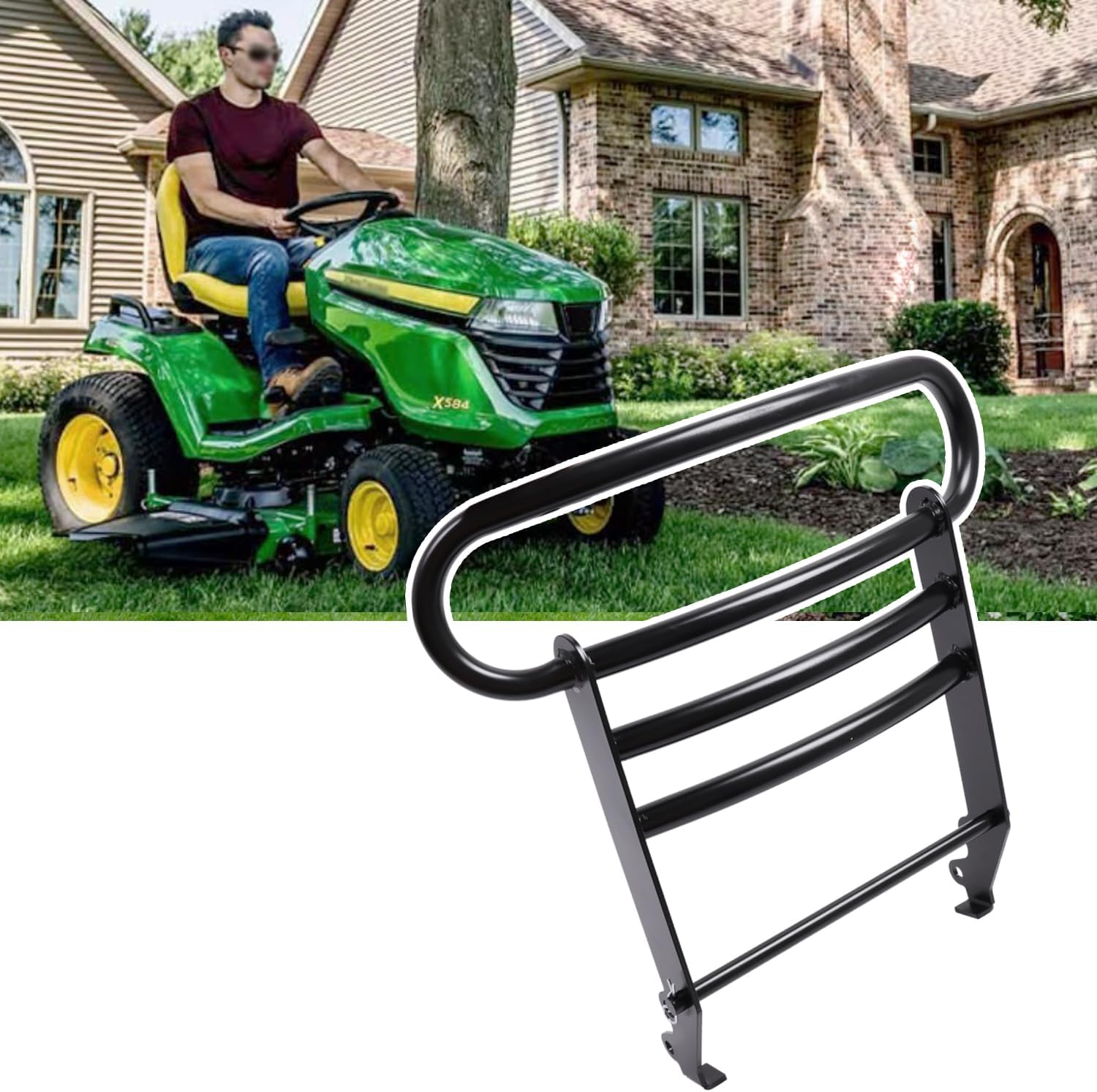 ELITEWILL Garden Tractors Front Bumper Brush Guard Fit for John Deere ...