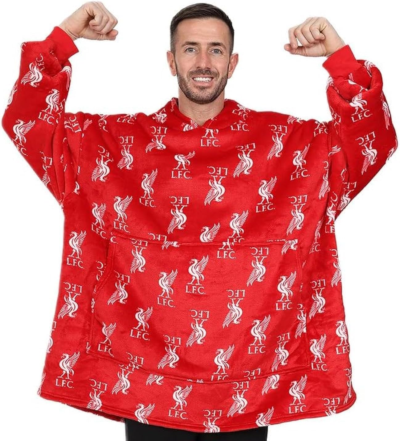 Liverpool Football Club Mens Fully Lined Luxury Fleece Hoodie ...