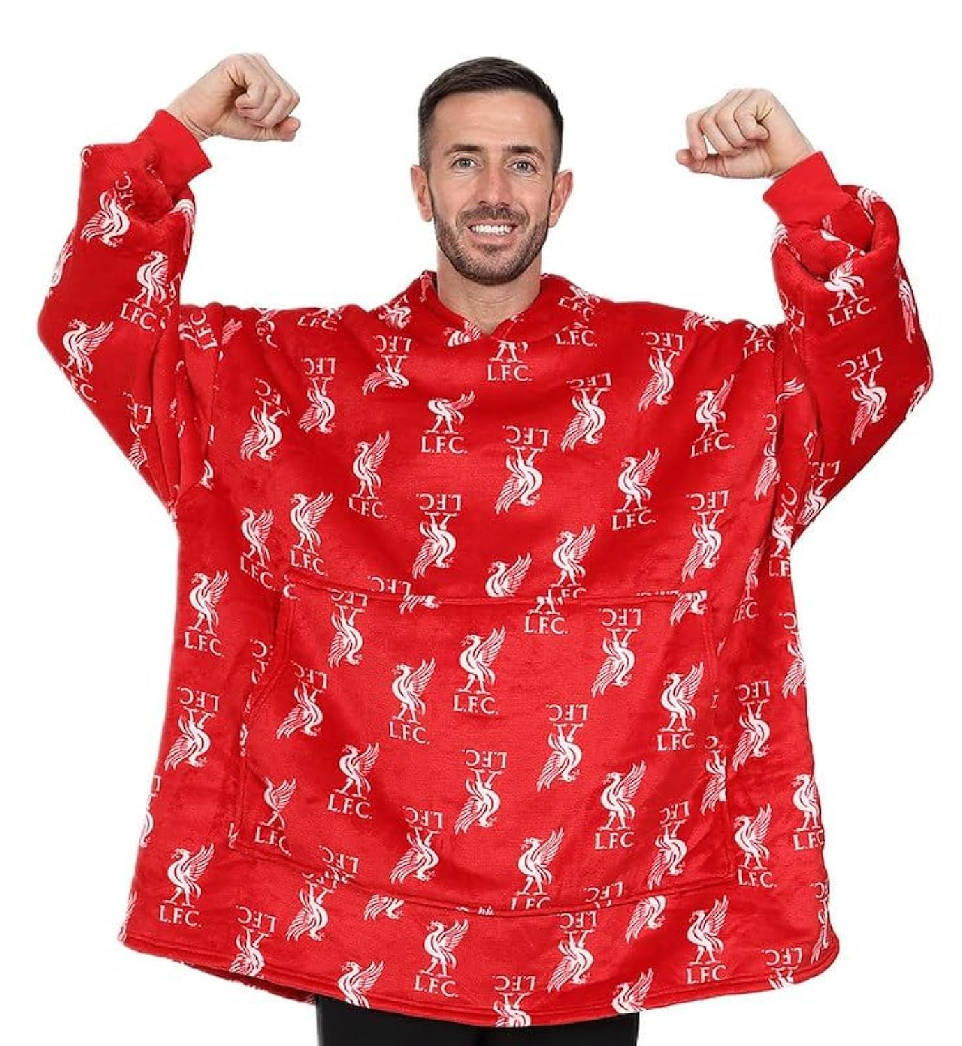 Liverpool Football Club Mens Fully Lined Luxury Fleece Hoodie ...