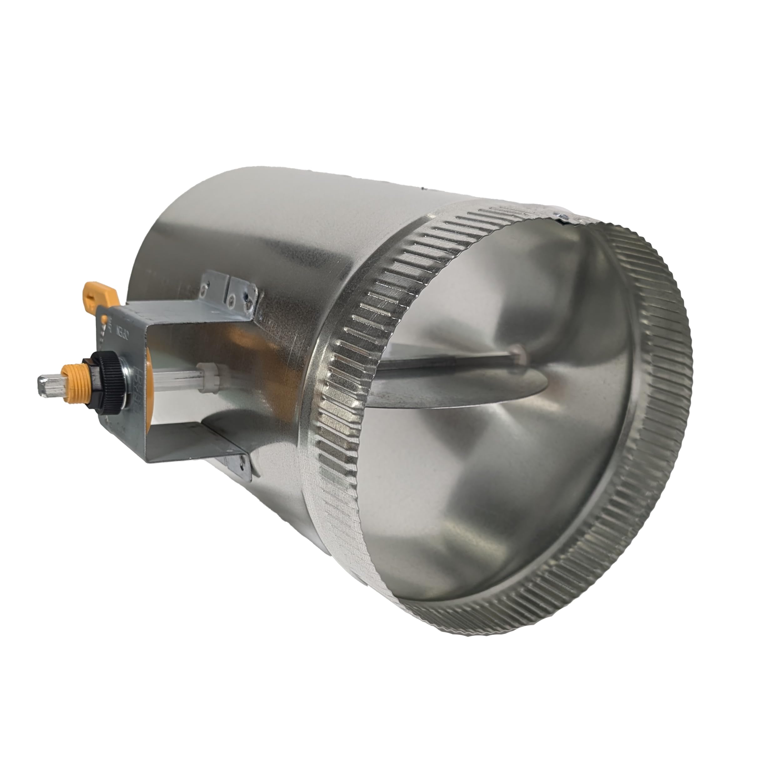 Duct Outlet 6" Damper Sleeve w/ 1.5" Stand-Off, 3/8" Rod HVAC - Amazon.com