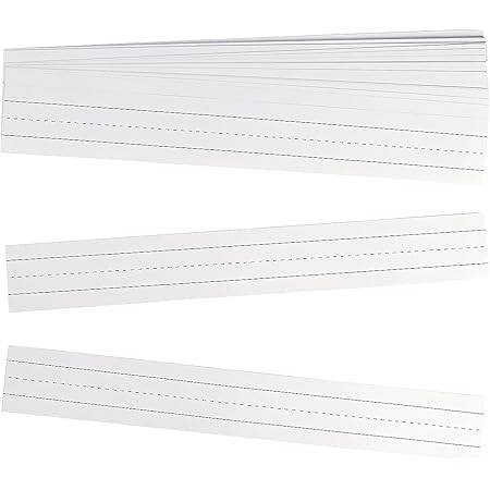 Amazon.com: 100 Pack Colored Sentence Strips for Teacher Supplies ...