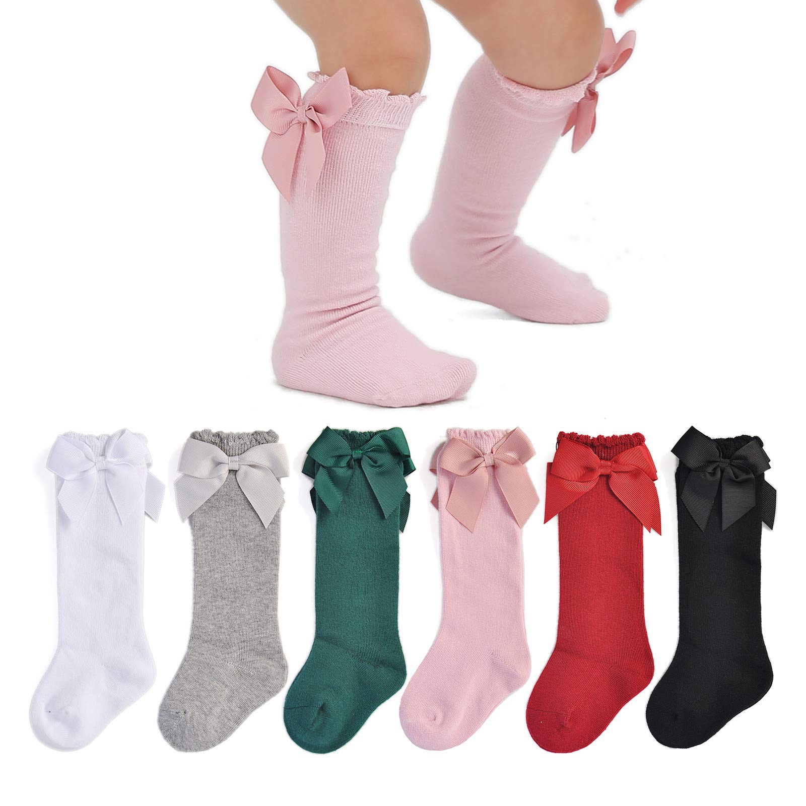 Snapklik.com : EPEIUS Baby Knee High Socks For Girls
