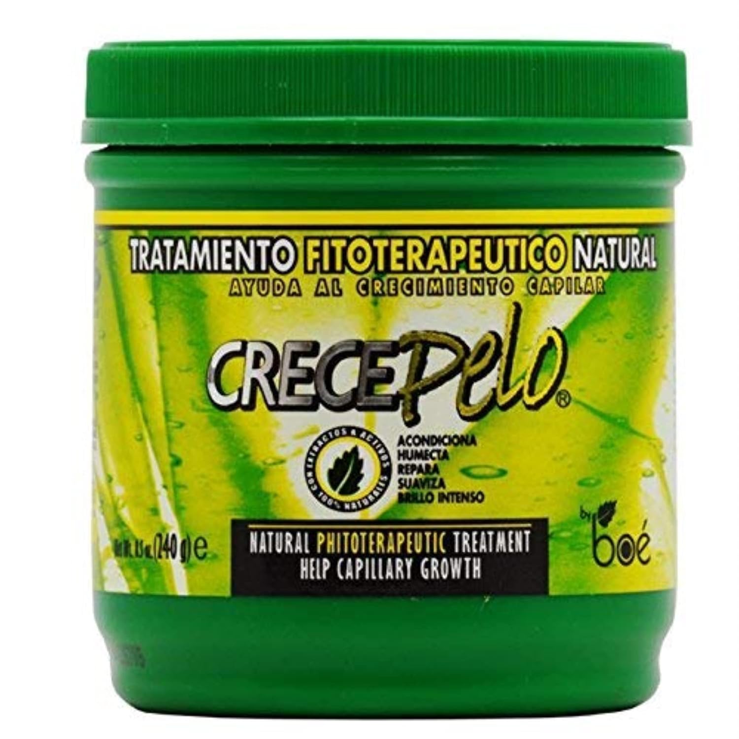 Amazon.com: Boe Crece Pelo Tratamiento Tarro, 8.46 oz/240g : Belleza y ...