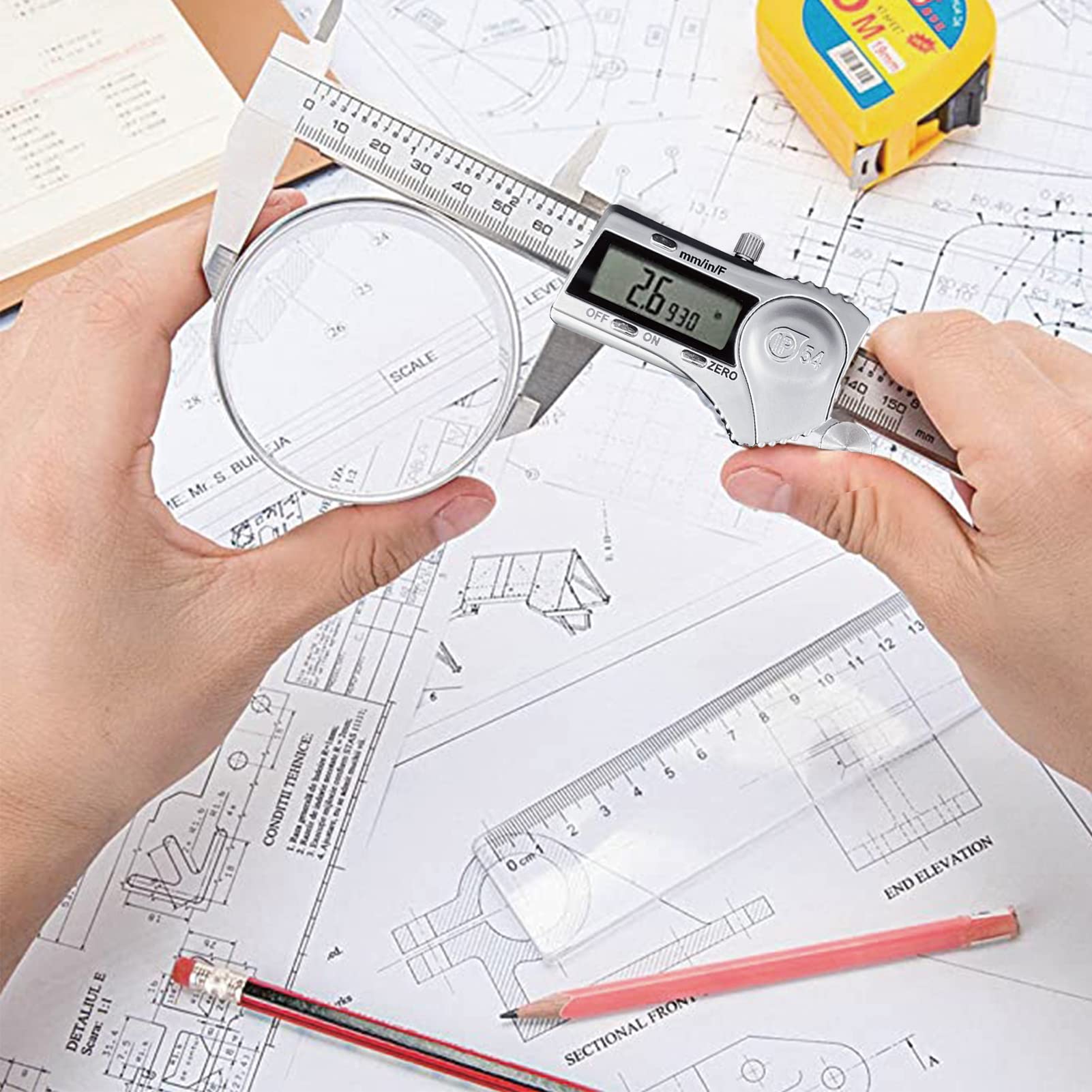 Micrometer Caliper Drawing