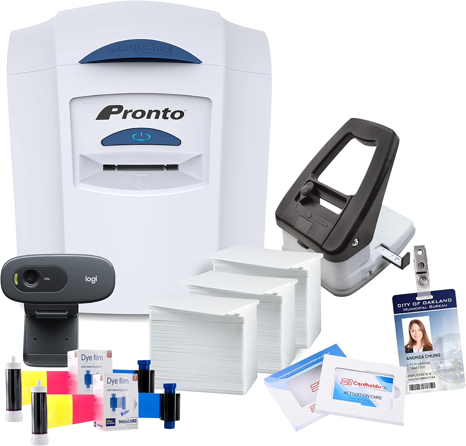 Cardholdir ID Magicard Pronto ID Card Printer | with Beginner Software ...