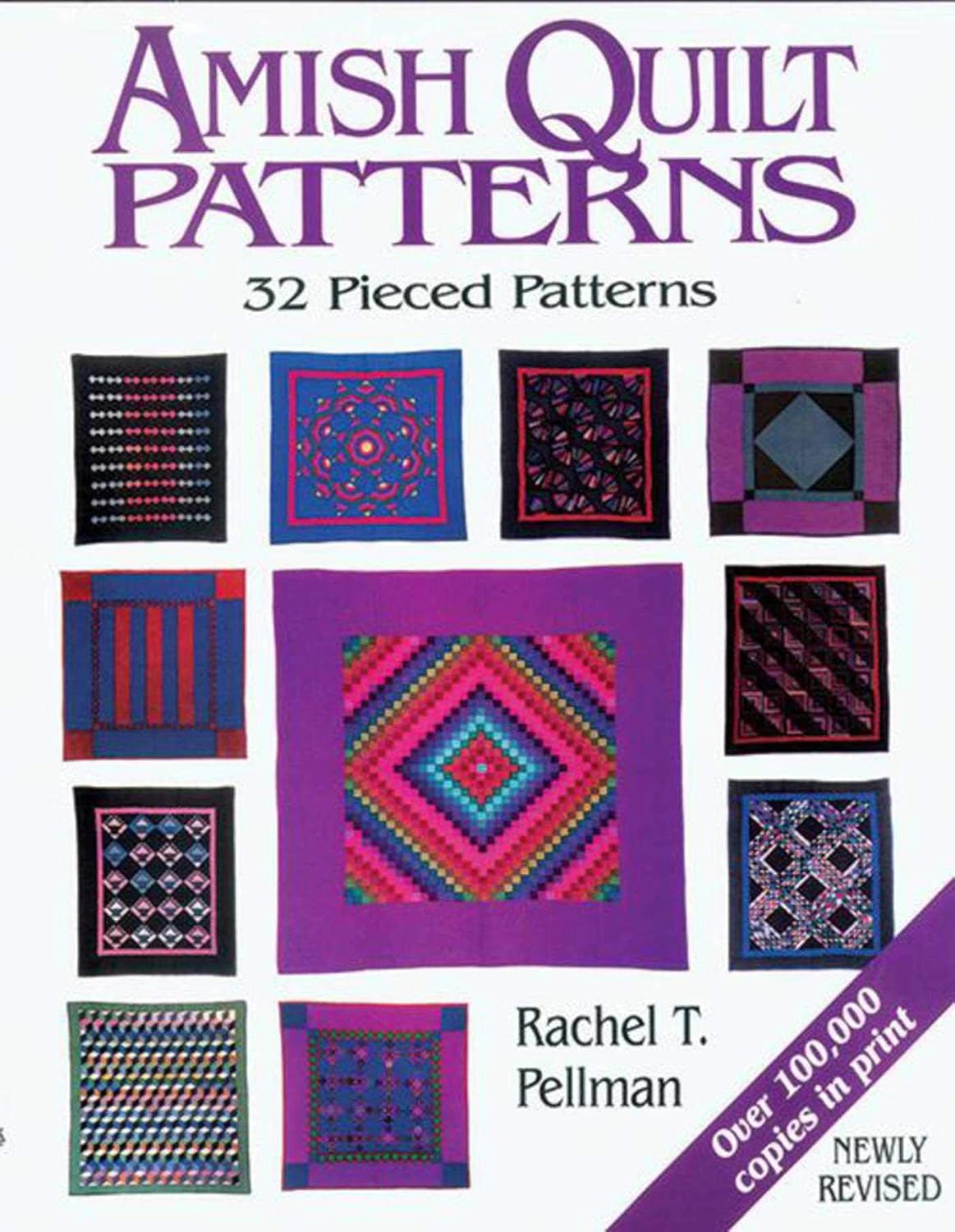 Amazon | Amish Quilt Patterns: 32 Pieced Patterns | Pellman, Rachel T ...