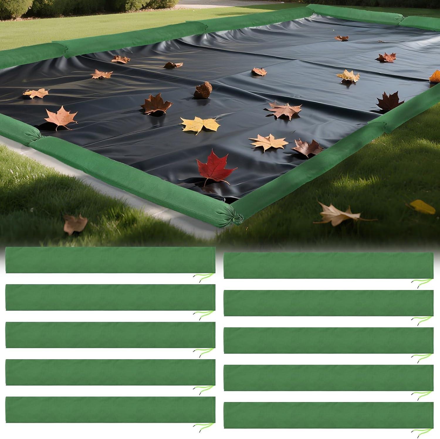 Amazon.com : 10pcs Inground Pool Cover Weights Sand Bags - 5ft No ...