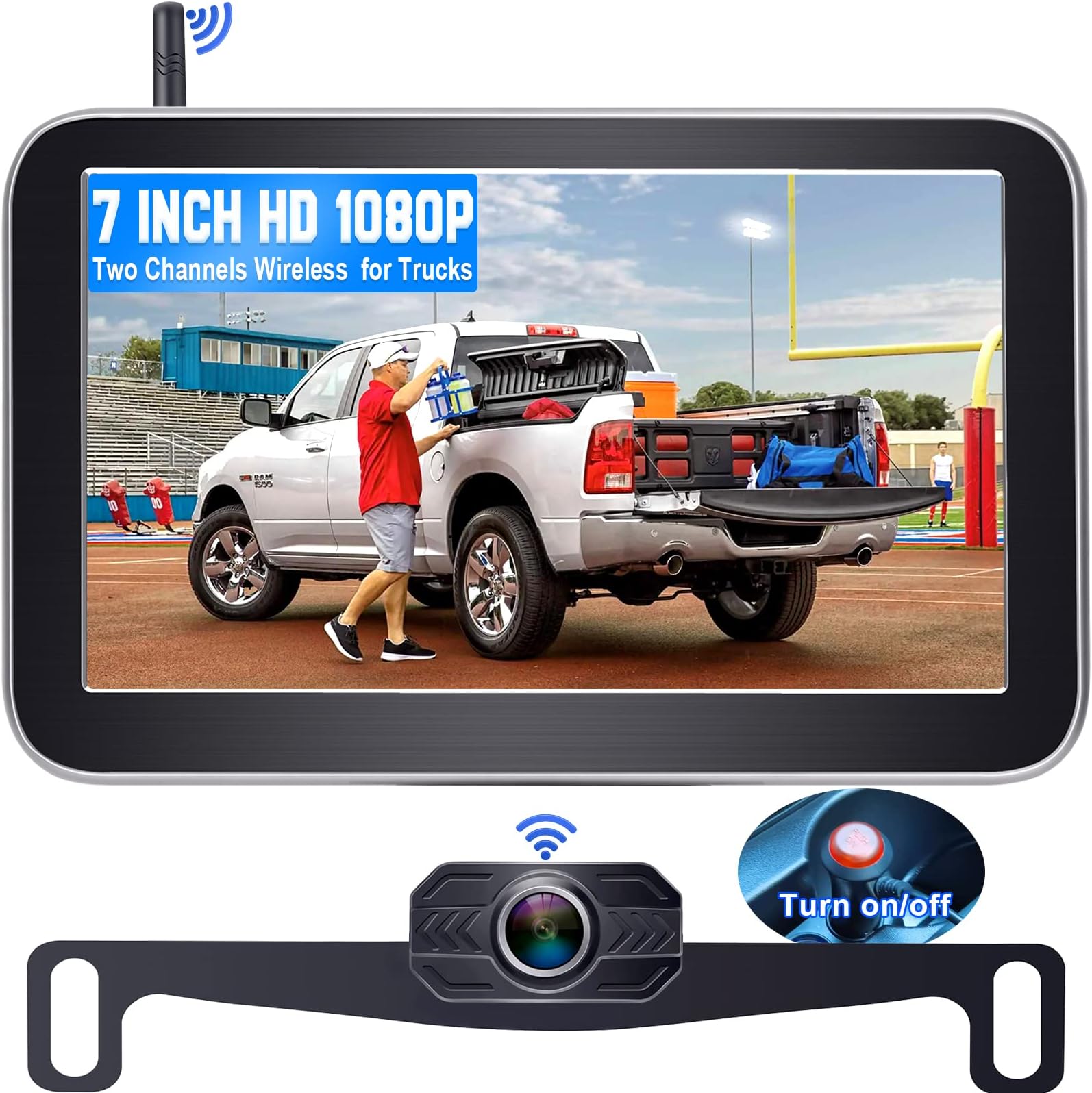 Amazon.com: Wireless Backup Camera for Truck Car : 7-Inch Touch Key ...