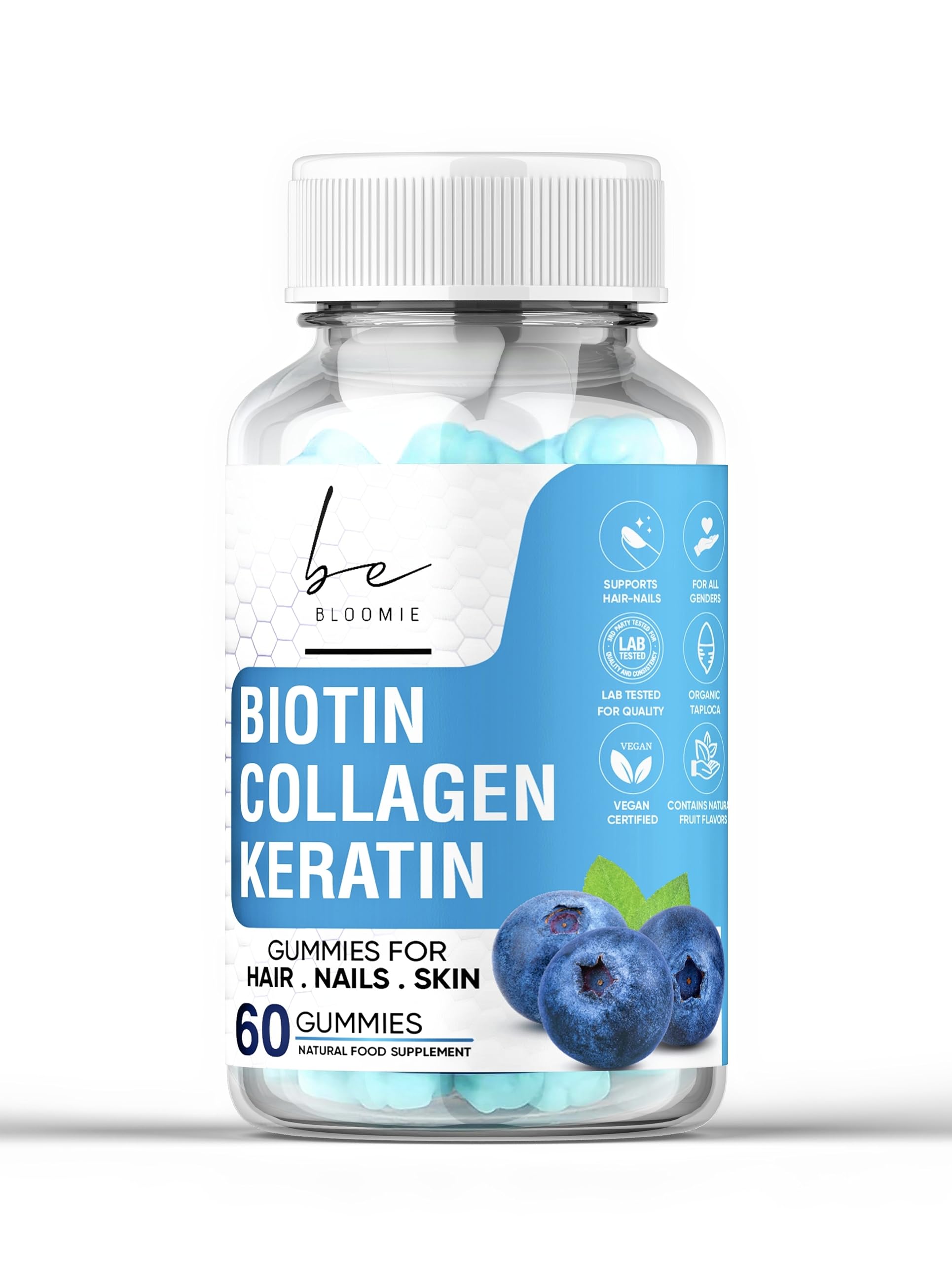 BeBloomie Biotin Collagen Keratin - Premium Supplement for Women and ...