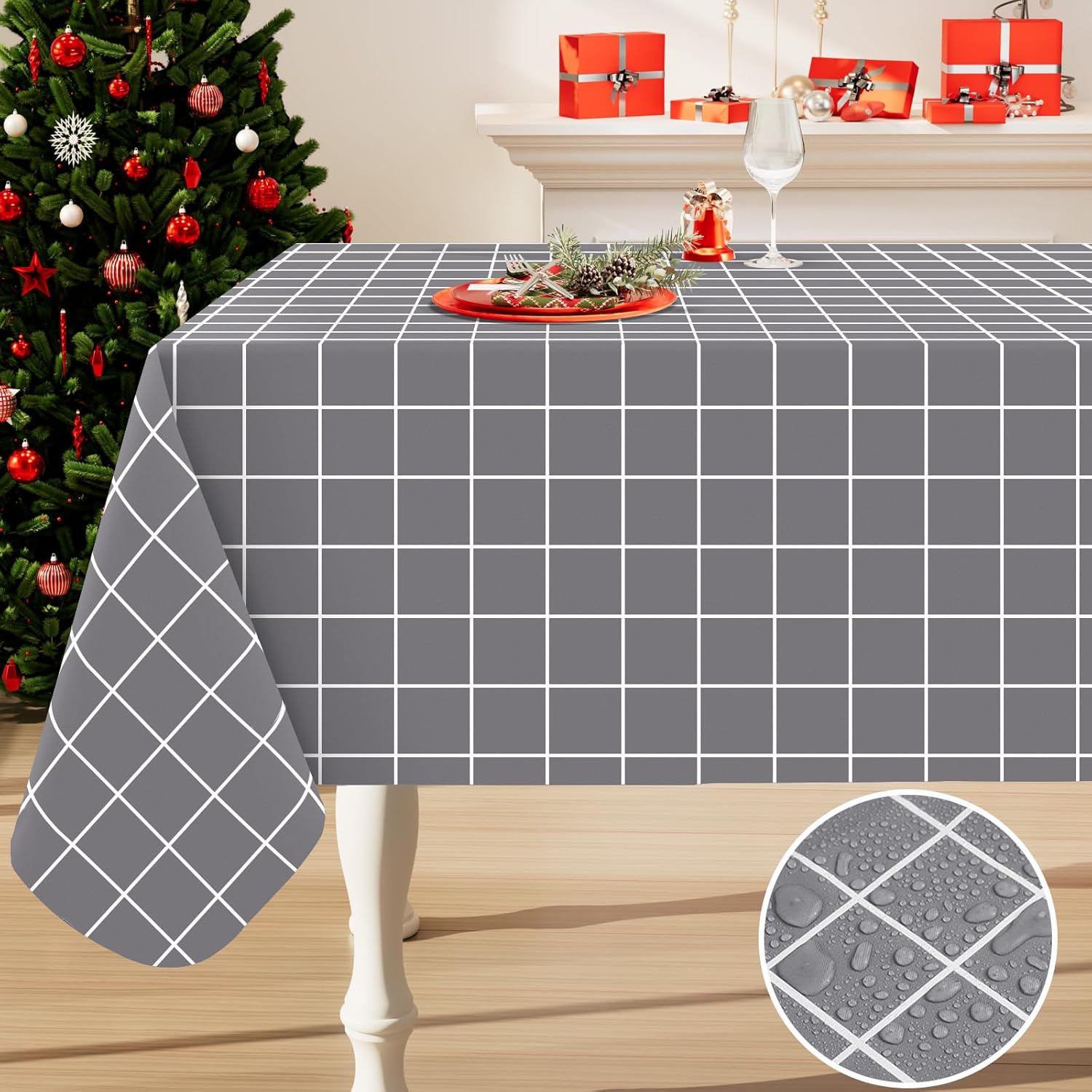 Amazon.com: Spotjoy Rectangle Table Cloth, Waterproof Vinyl Tablecloths ...