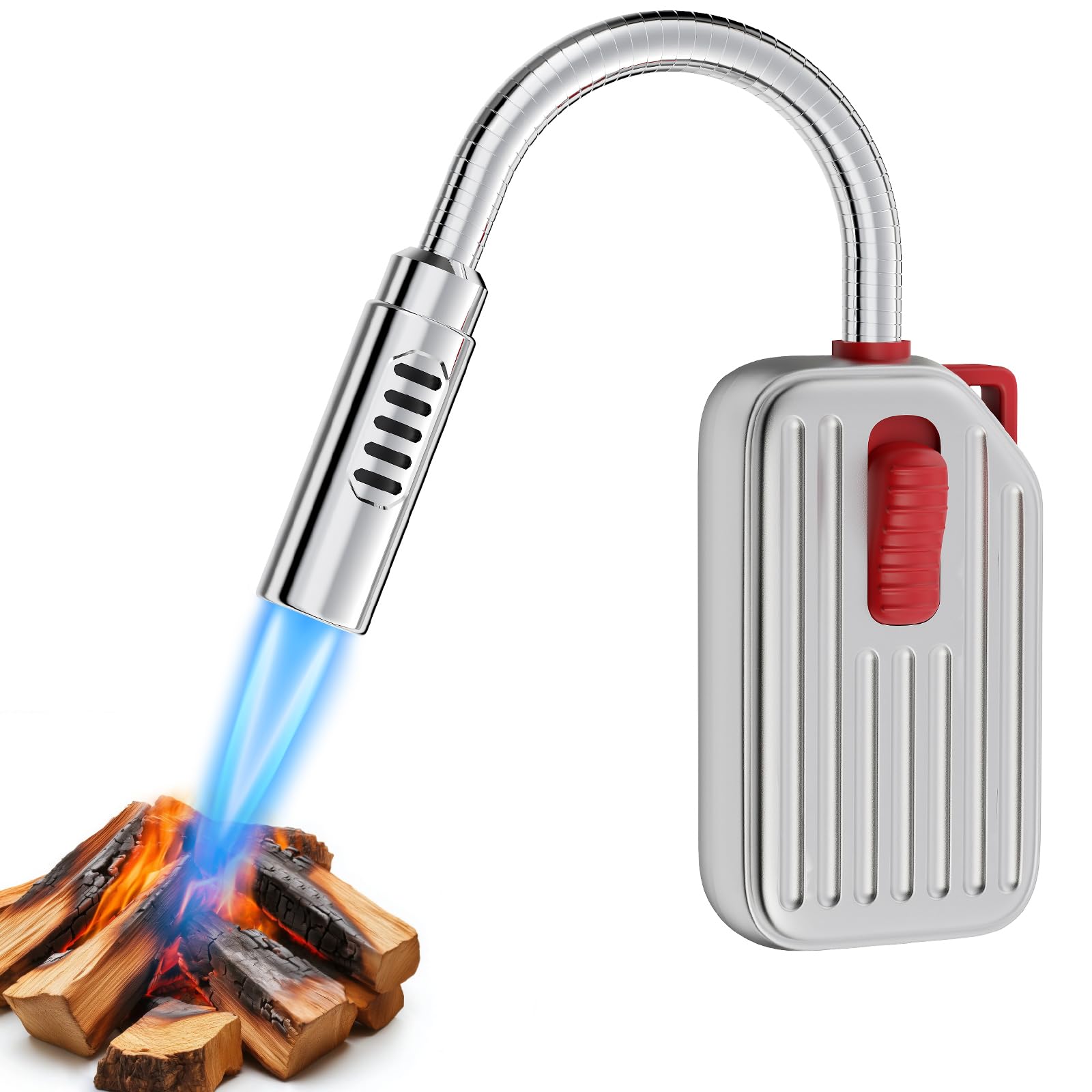 Amazon.com: Megainvo Butane Lighter Torch Long Lighter Gas Refillable ...