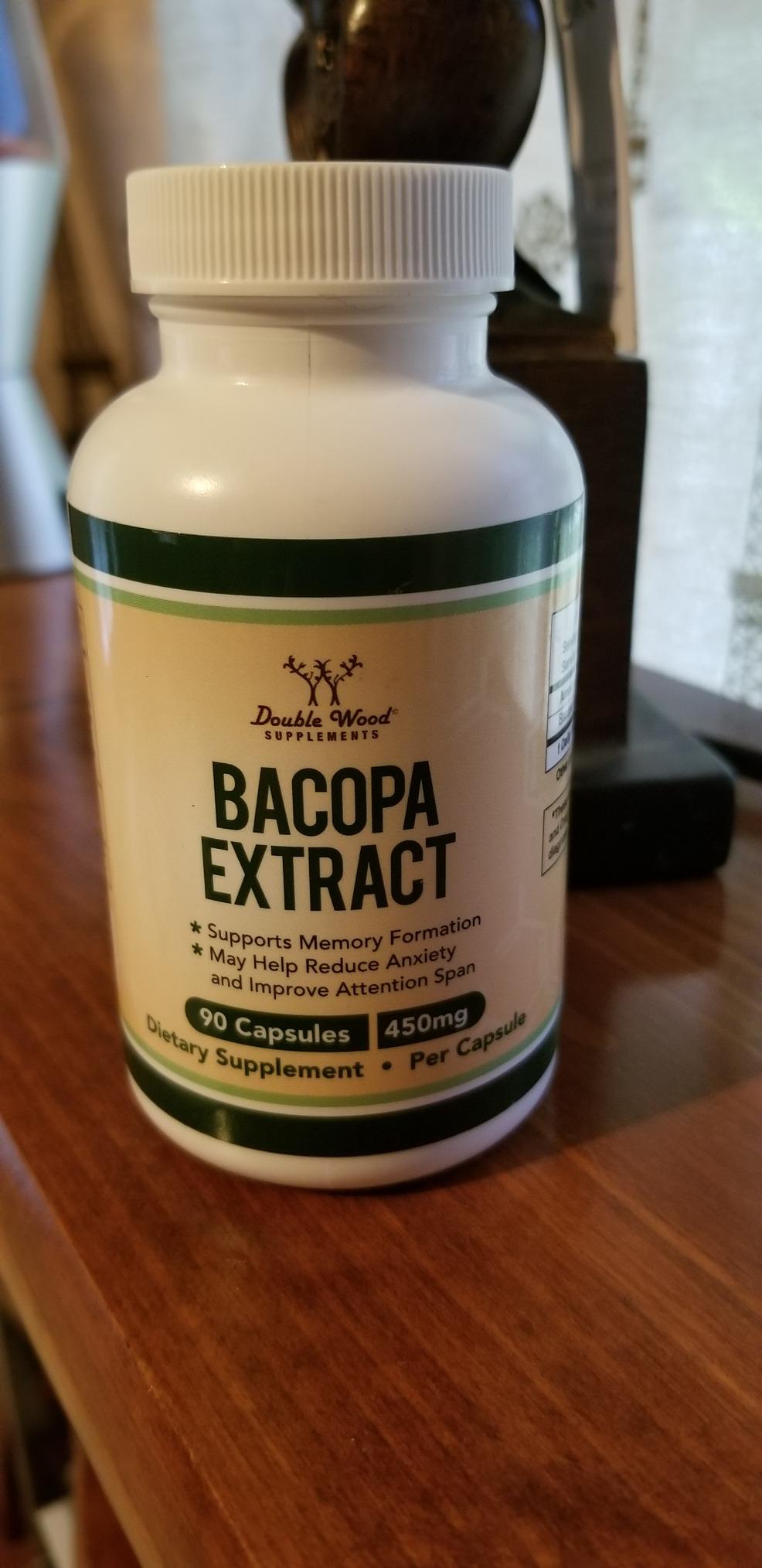 Amazon.com: Bacopa Monnieri Capsules 20% Bacosides 450mg, 90 Count (Non ...