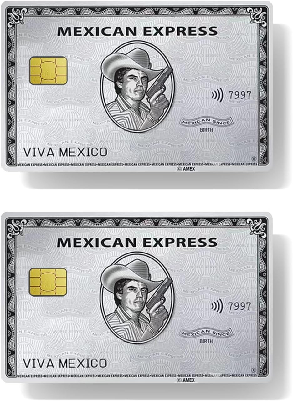 Amazon.com : Cdvacenda Mexican Express Credit Card Sticker Debit Card ...