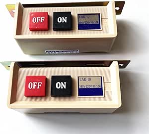 2 Sets Push Button On & Off Switch for Industrial Sewing Machine Motor ...