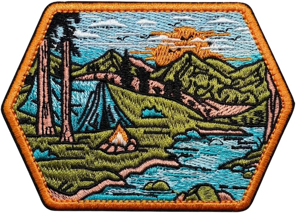 Amazon.com: 3.5" Mountain Patch - Scout Patches - Nature & Hiking ...