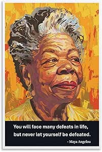 Inspirational Quote Poster, Maya Angelou, Positive Quotes, Motivational ...