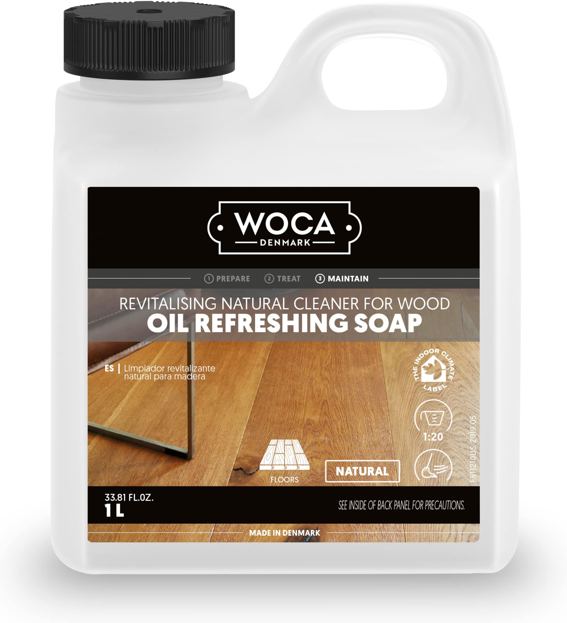 Amazon.com: WOCA Natural Soap, Natural |2.5 L| - Concentrated Wood ...