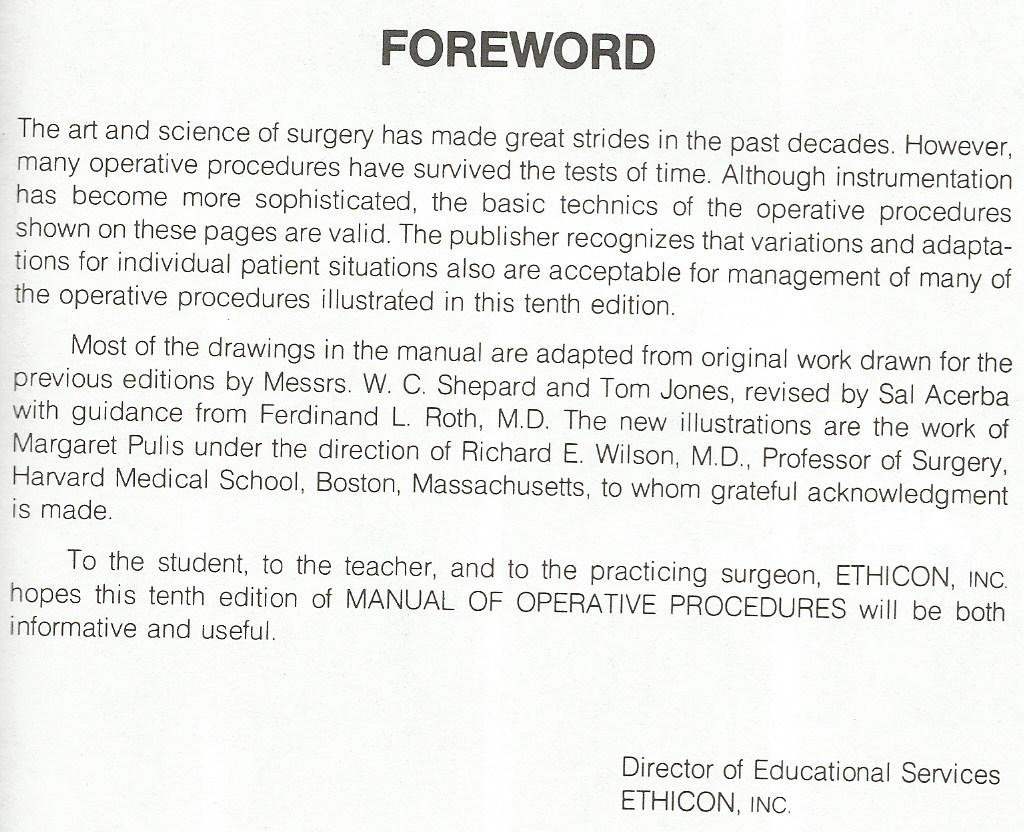 Manual of Operative Procedures: Ethicon: Amazon.com: Books