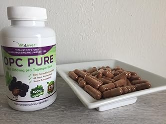 OPC Traubenkernextrakt - 300 Kapseln - 1000mg Extrakt mit 700mg OPC ...