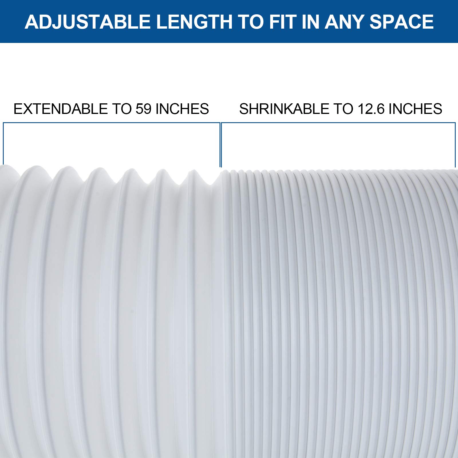 Ac Hose 80 Inch Length Air Conditioner Portable Hose, AC Exhaust Hose ...