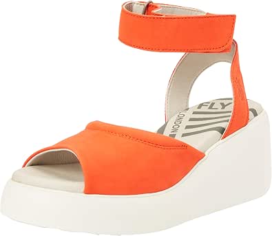 Amazon.com | Fly London Women's Wedges Sandal, Scarlet, 5.5 | Platforms ...