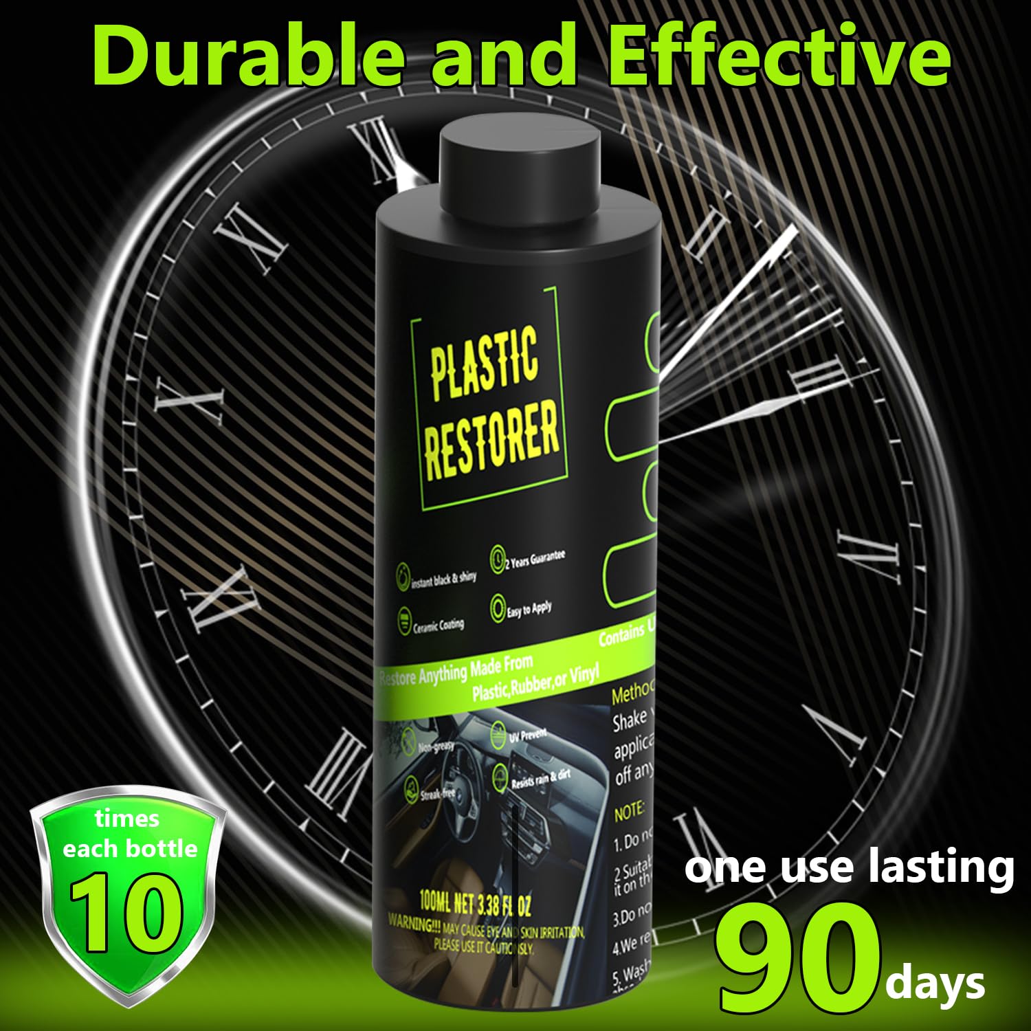 Snapklik.com : Plastic Restorer For Cars, Car Plastic Restorer Black ...