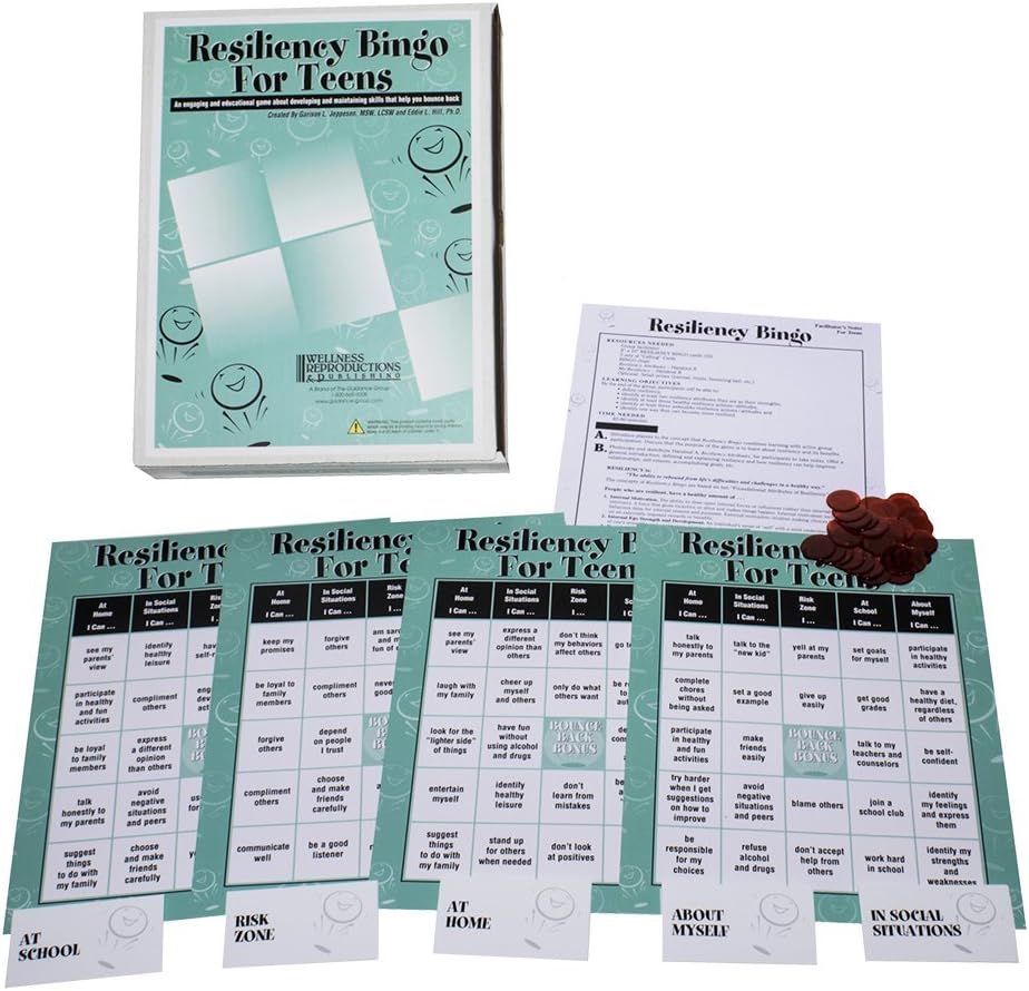 Amazon.com: Resiliency Bingo for Teens : MSW, LCSW GarisonL. Jeppesen ...