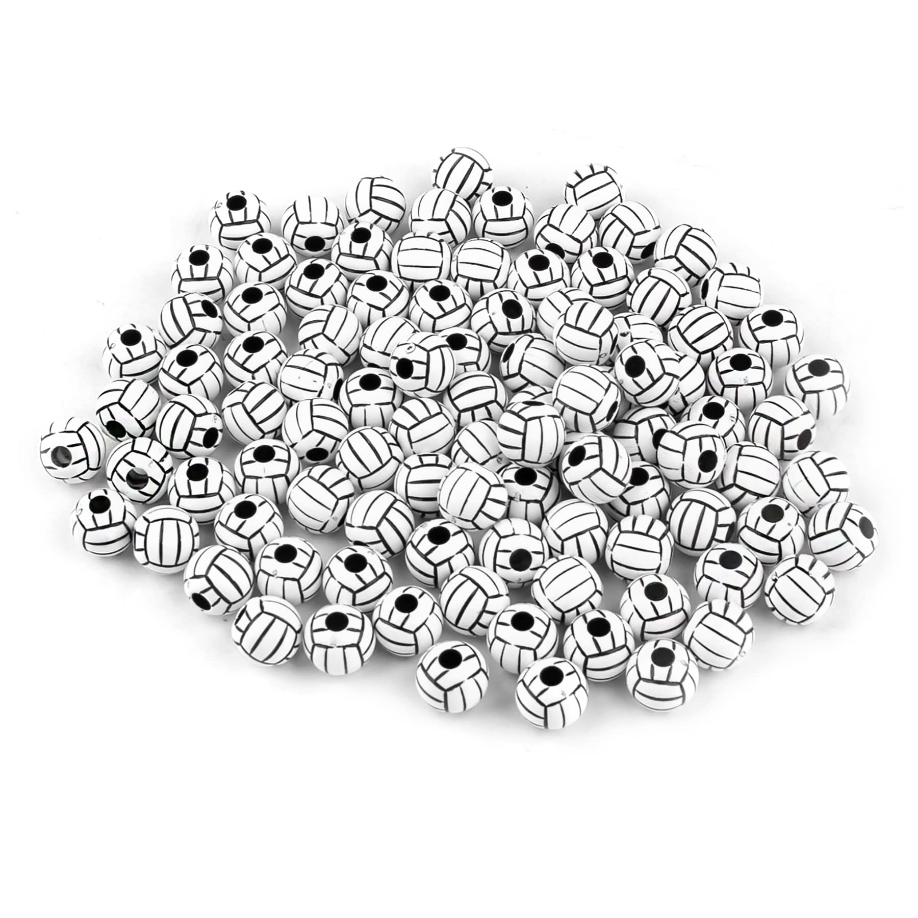 Amazon.com: Framendino, 100 Pack Volleyball Beads 12mm Small Sports ...