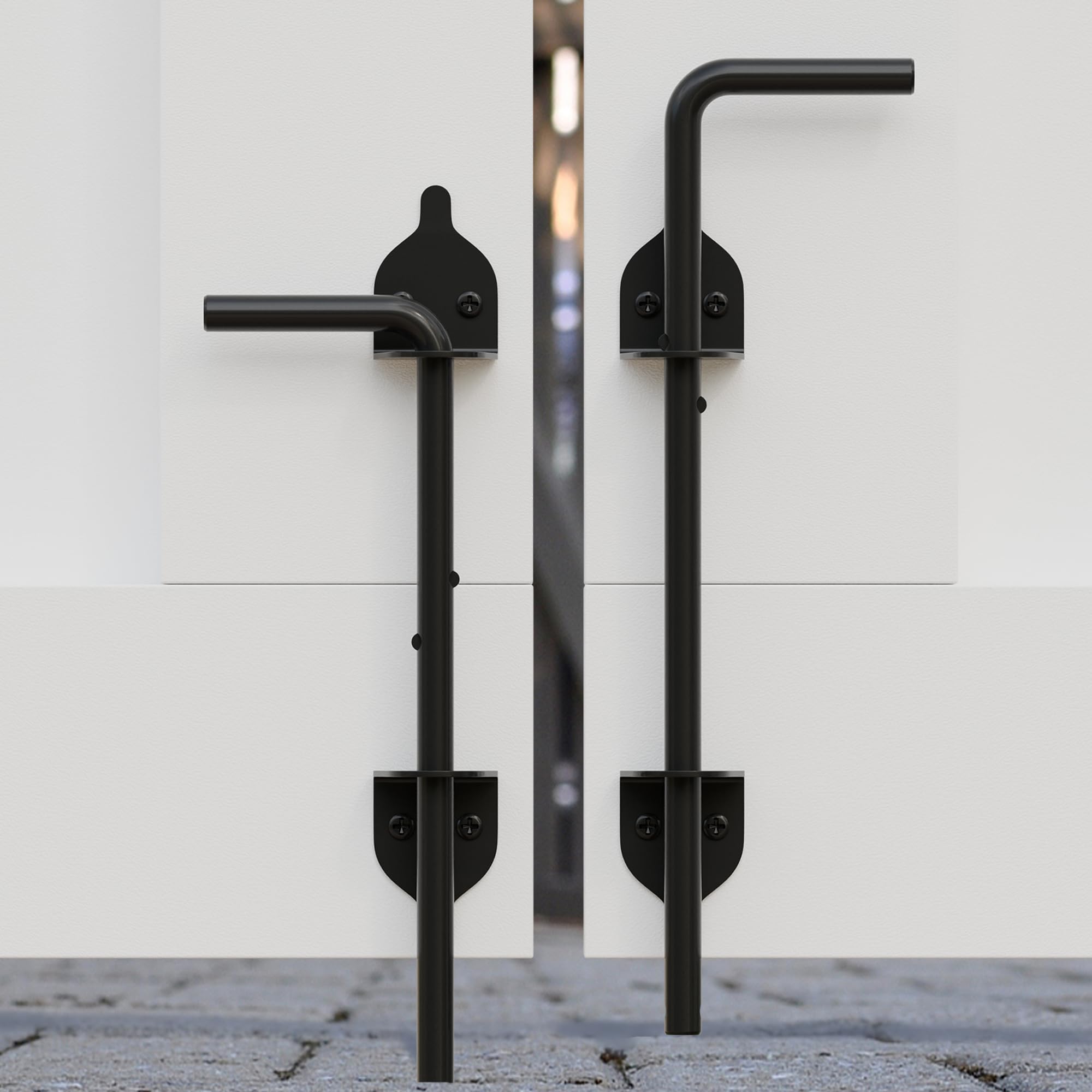 Snapklik.com : Heavy Duty Cane Bolt - 12" Gate Drop Rod For Vinyl Fence ...