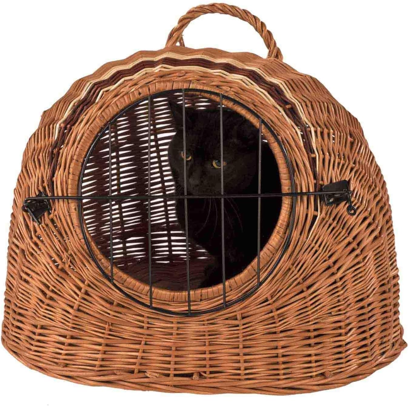 decorwelt Kattenmand wilgenmand transportmand kat 43 x 52 x 37 cm ...