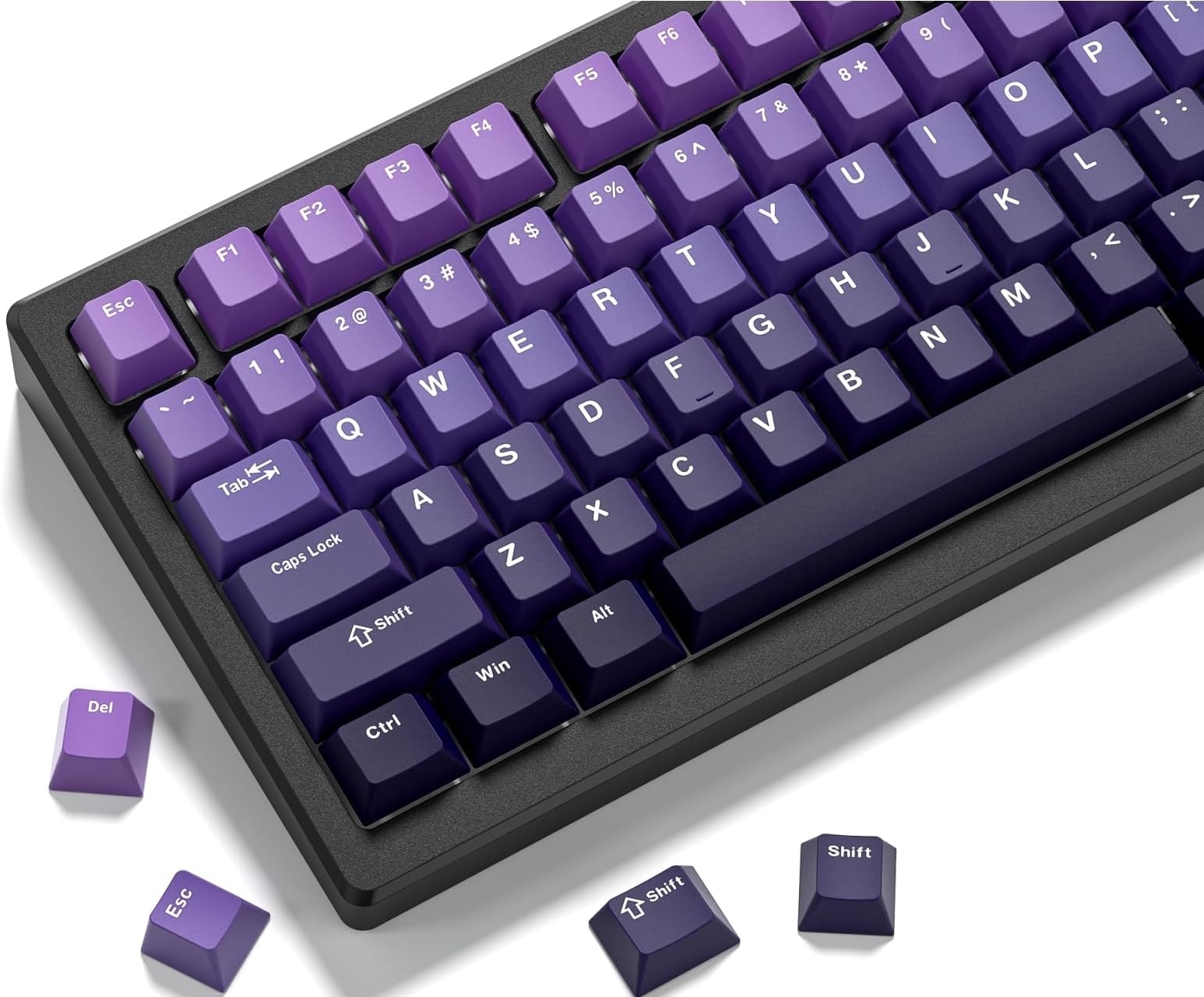 Amazon.in: Buy dagaladoo Womier PBT Keycap Set,Gradient Purple Keycaps ...