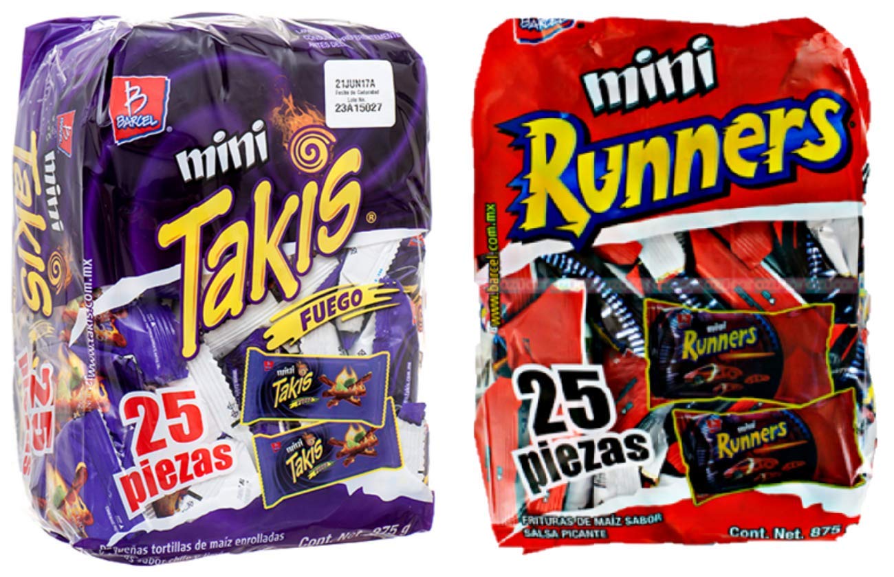 Buy Mini Takis Fuego & Mini Runner (2 Pack) Barcel Mexican Version Mega ...