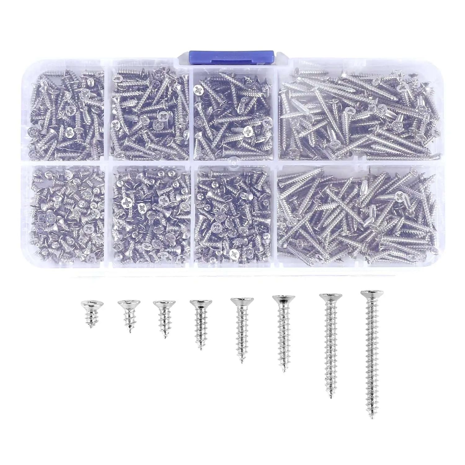 Fastlink;800-Piece Stainless Steel Screw Assortment Kit: Self-Tapping ...