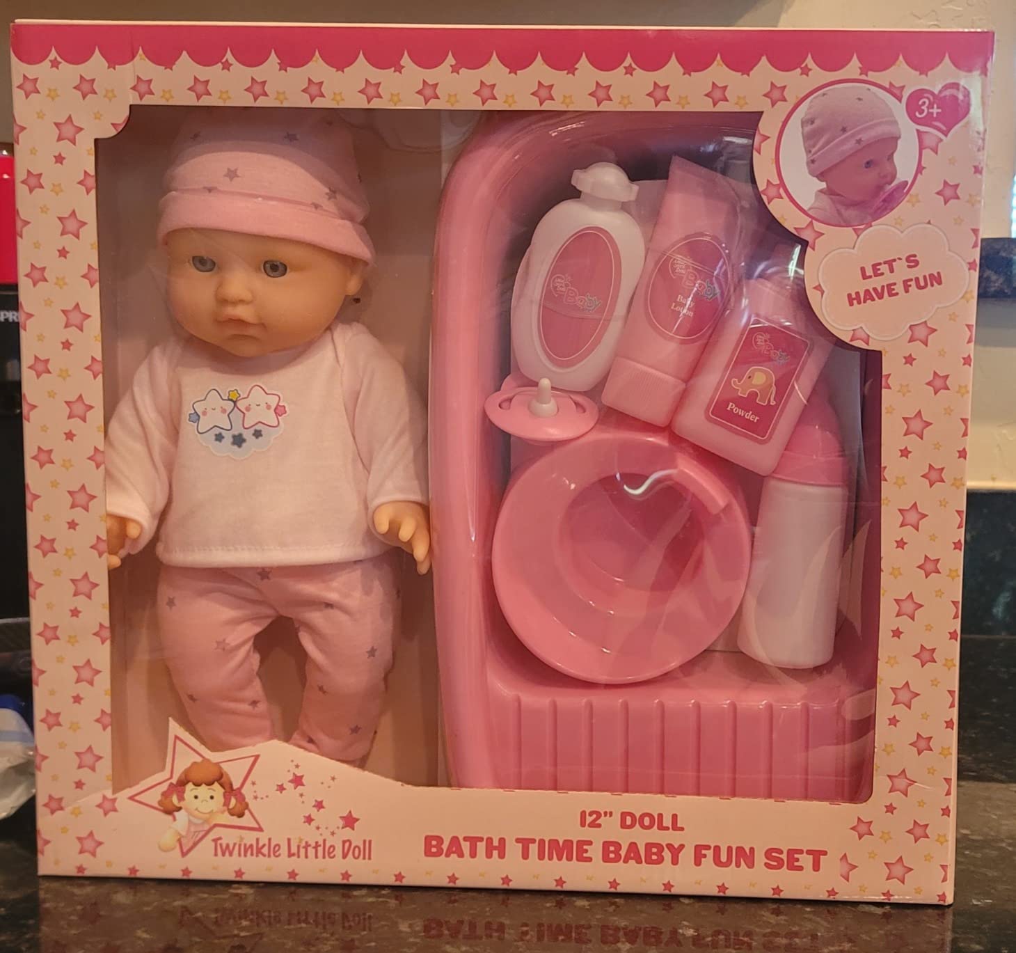 Amazon.com: Baby Doll Bath Set with Bathtub & Playtime Accessories ...