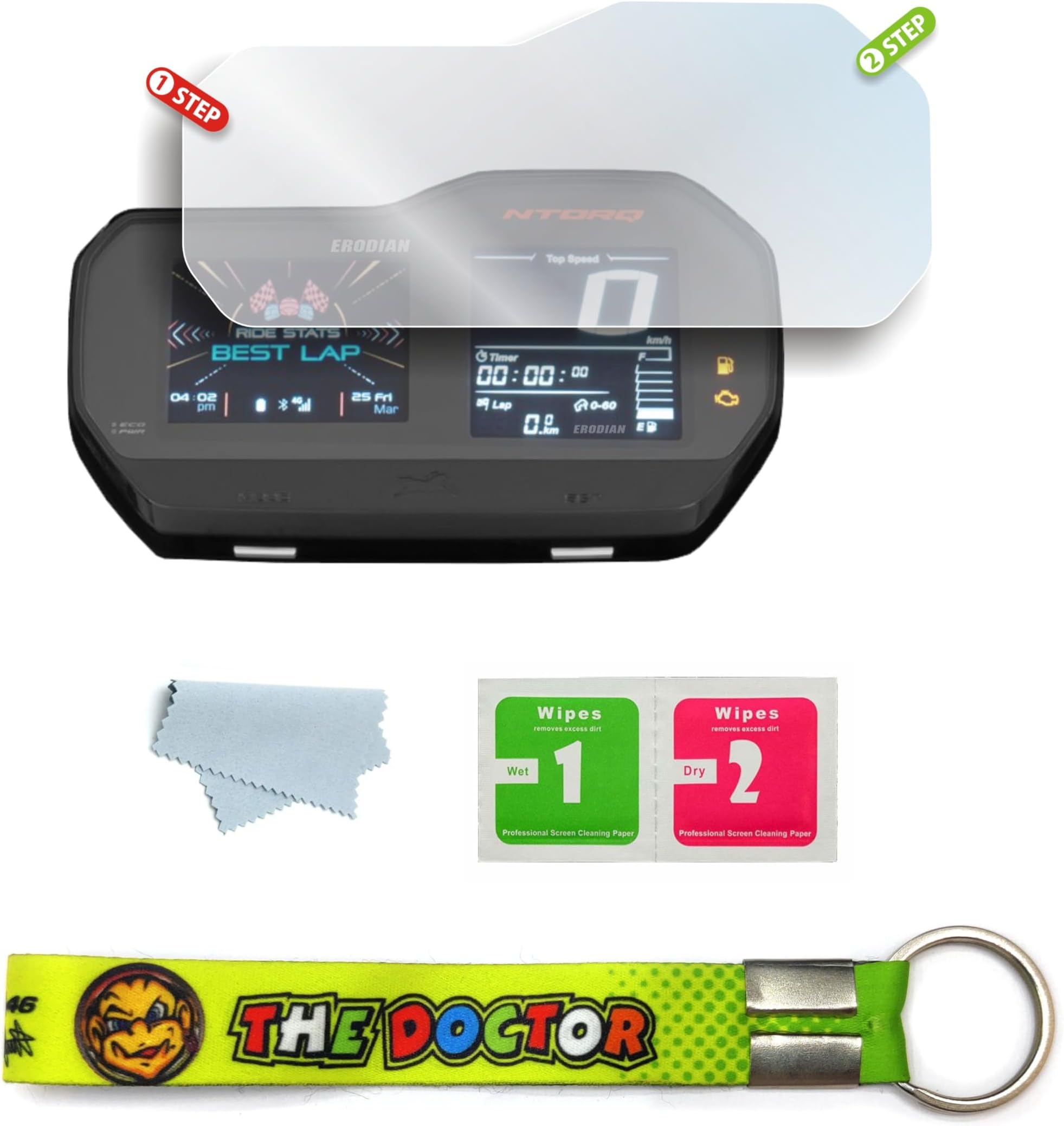 ERODIAN Meter Display Screen Protector, Meter Guard for TVS Ntorq 125 ...