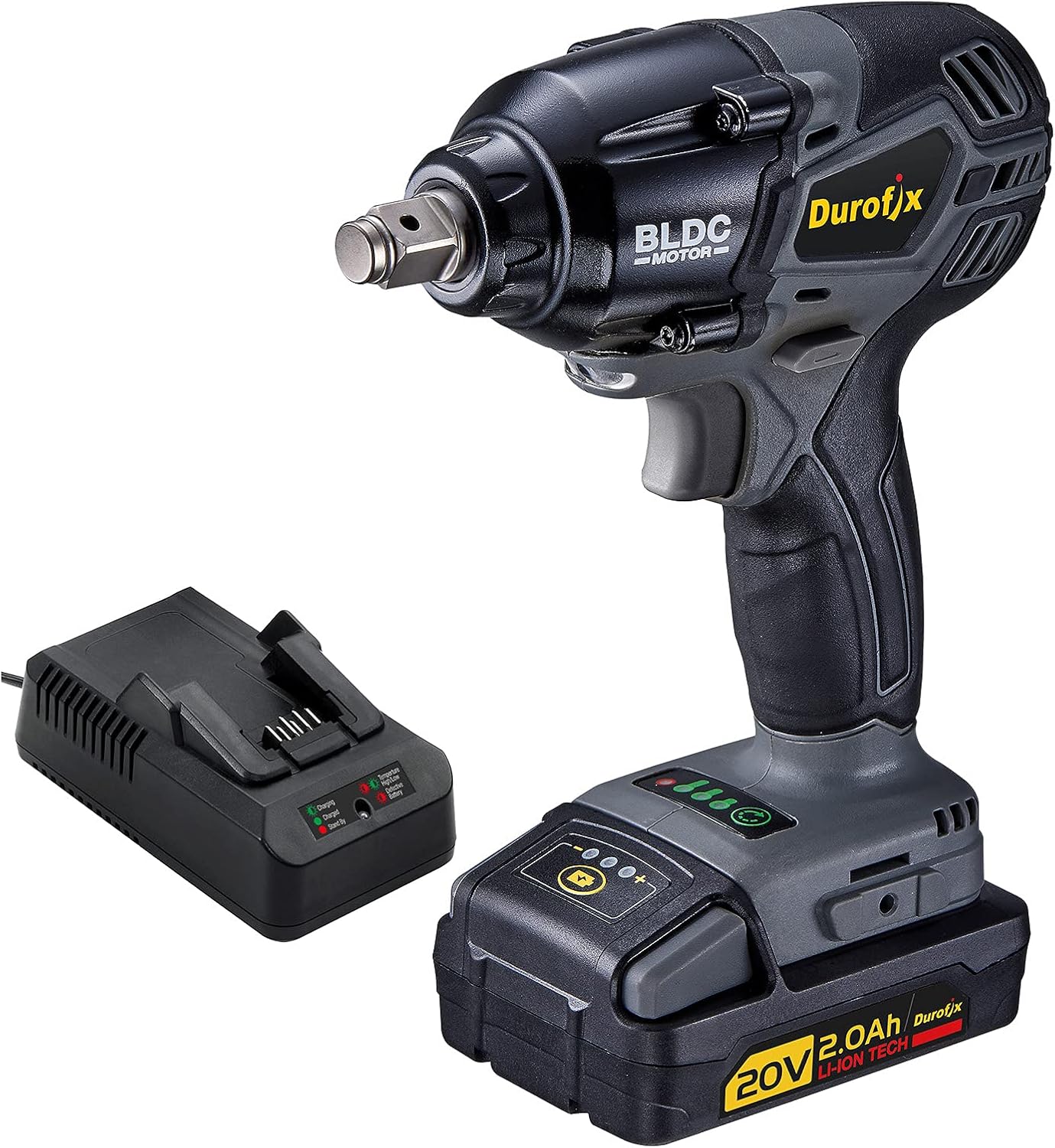 Durofix RI20174-PM P20 Series 20V Cordless Li-ion 1/2” 369 ft-lbs ...