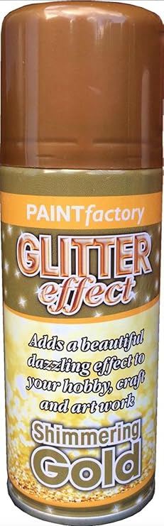 Gold Paint Spray Glitter 200ML : Amazon.co.uk: Home & Kitchen