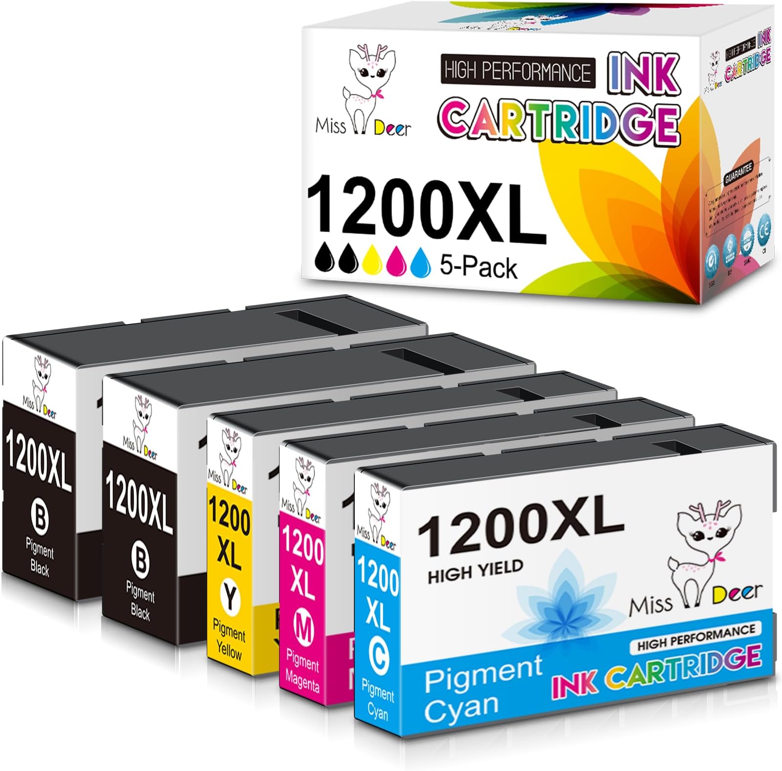 Amazon.com: Canon MAXIFY and PGI-1200 Ink 3 Color Multi Pack Compatible ...