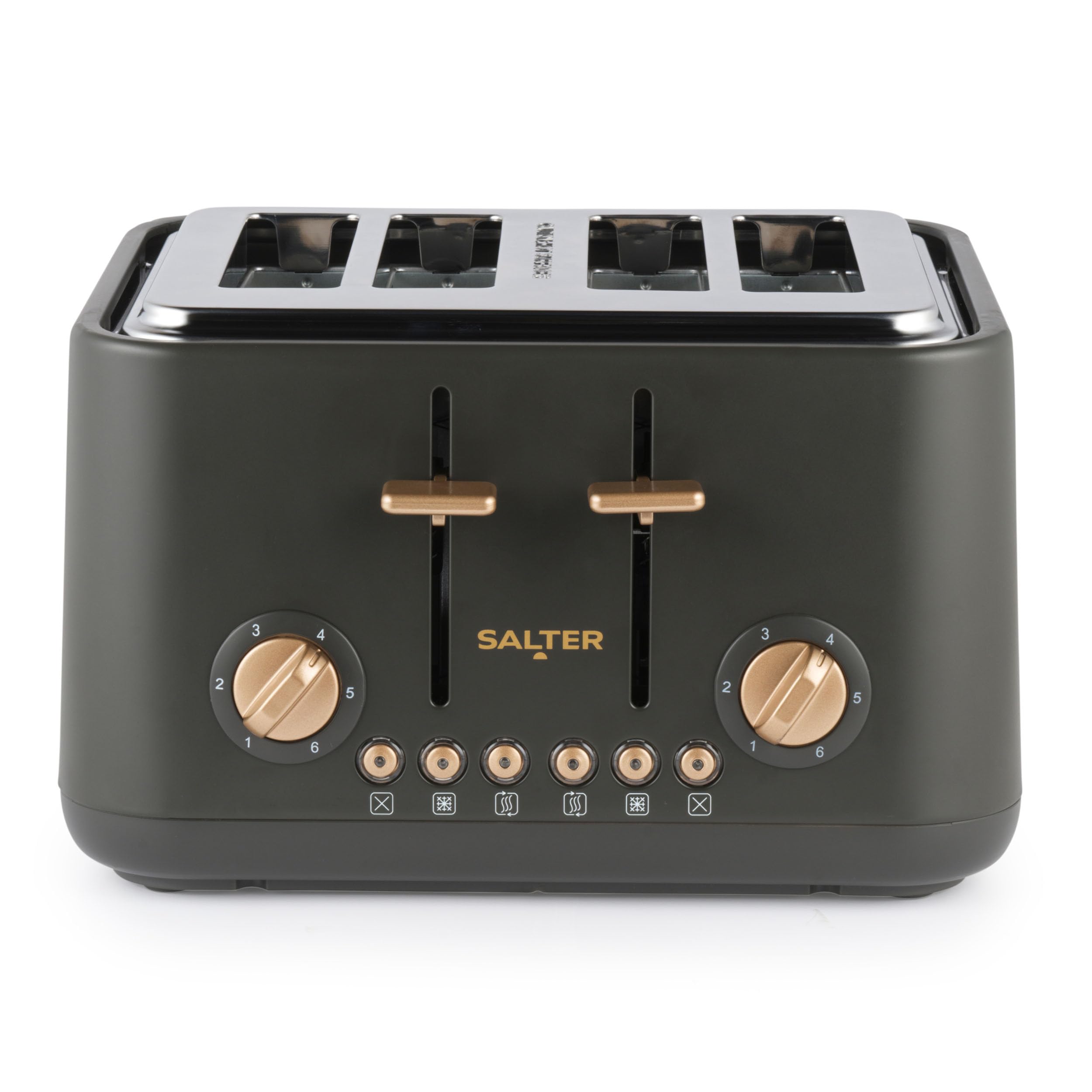 Salter Pebble 4 Slice Toaster – Wide Slot Bread Toaster with High Lift ...