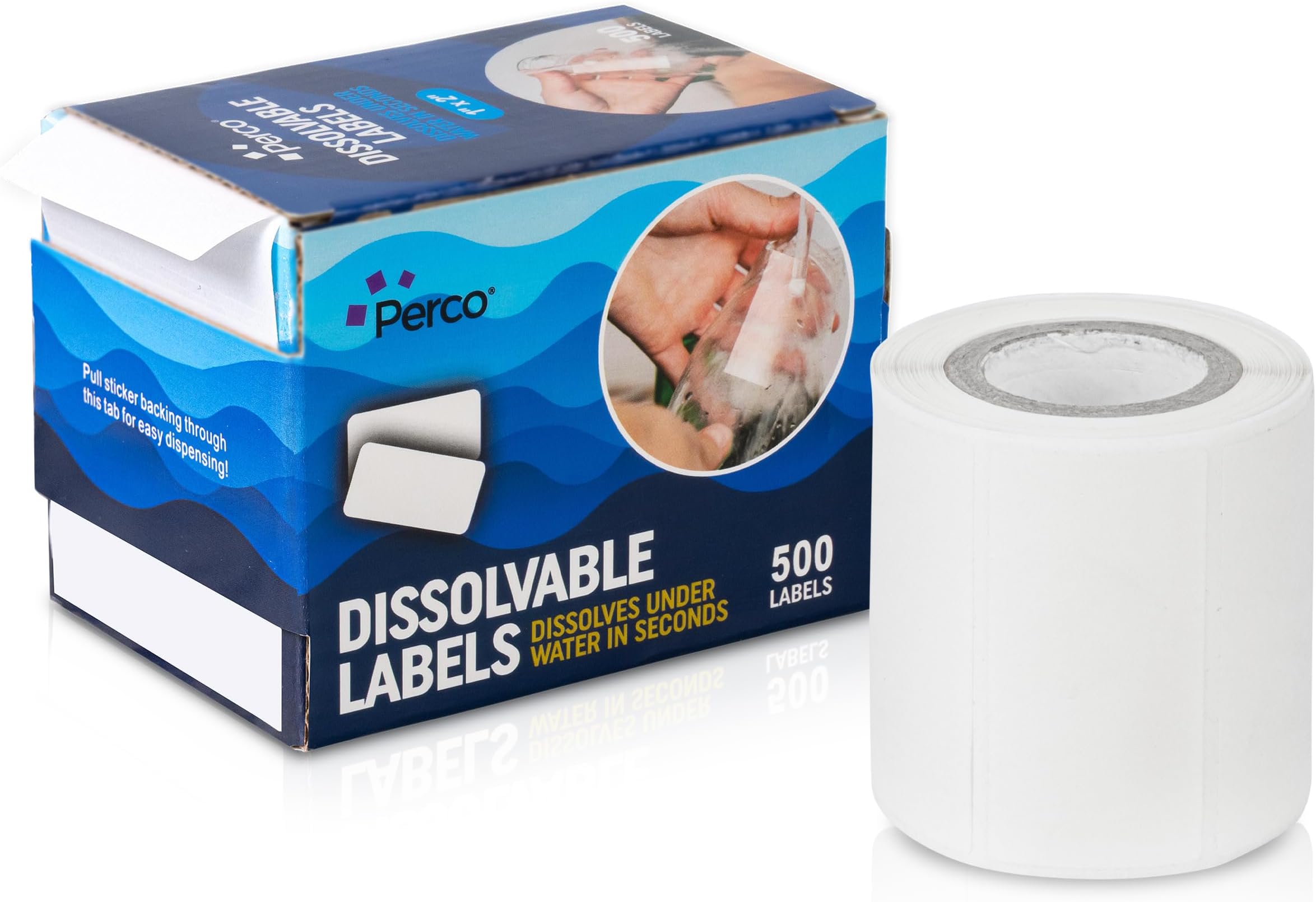 Amazon.com: Blank White 1 X 2 Dissolvable Food Labels - Washes Off ...