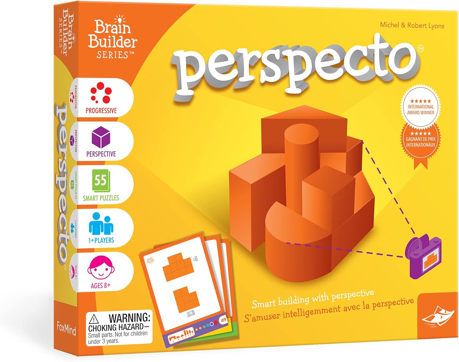 Amazon.com: FoxMind Games: Perspecto Spatial Logic and Visualization ...