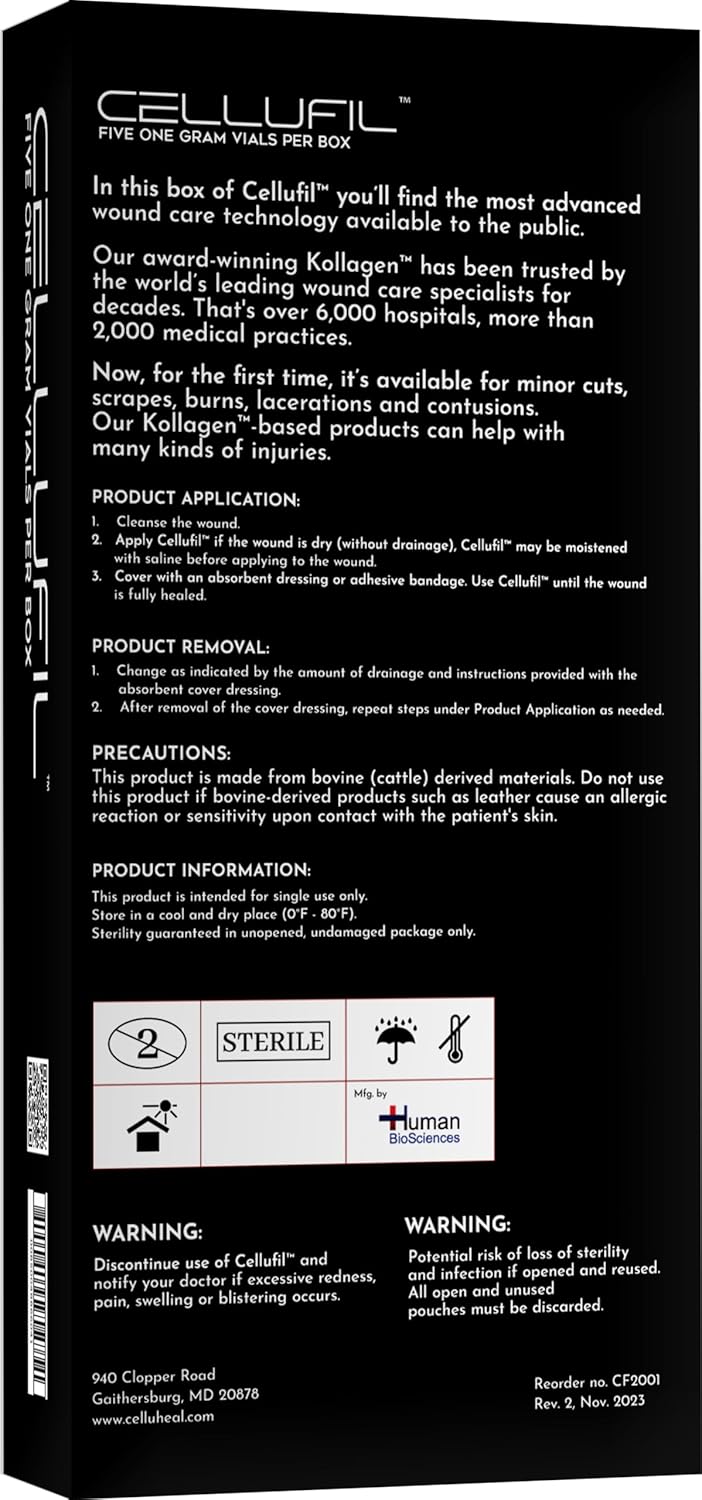 Cellufil Collagen Particles for First Aid Wound Care Philippines | Ubuy