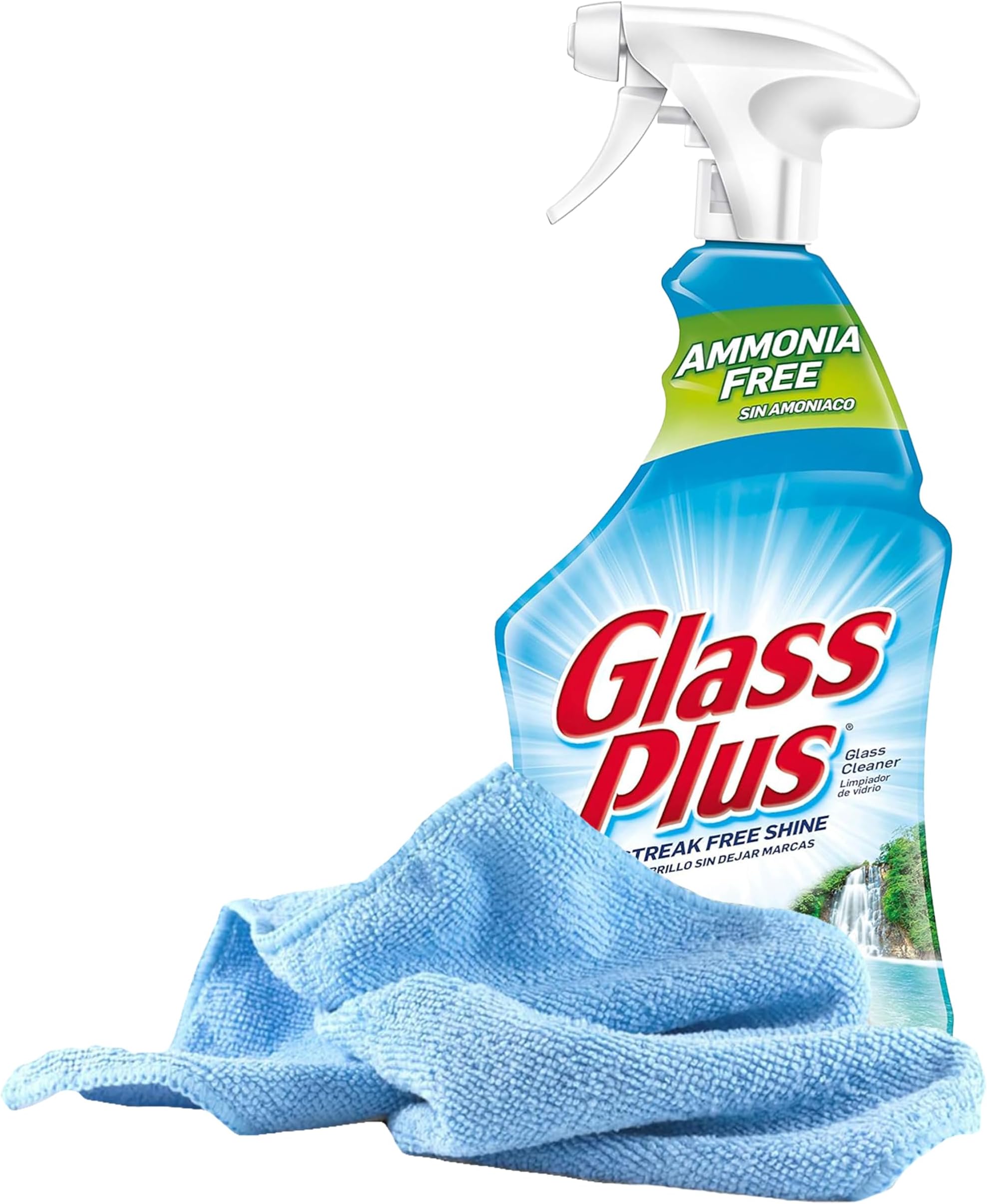 Amazon.com: Glass Plus Glass Cleaner, 32 fl oz Bottle, Multi-Surface ...