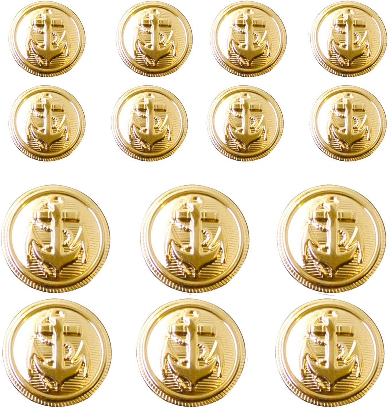 Amazon.com : 14 Piece Metal Blazer Button Set - for Blazer, Suits ...