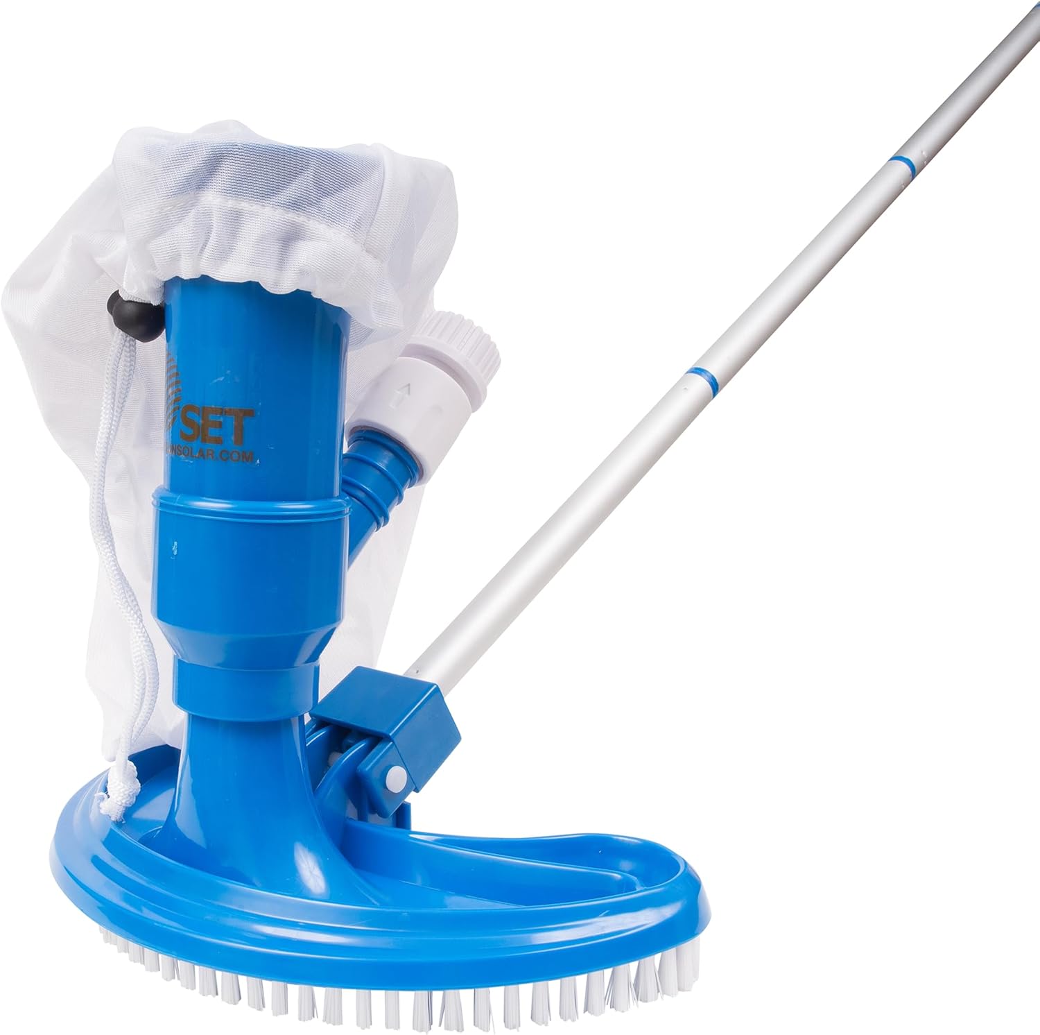 Amazon.com : SunSolar Swimming Pool Spa Vacuum - with Brush, Bag, Hose ...