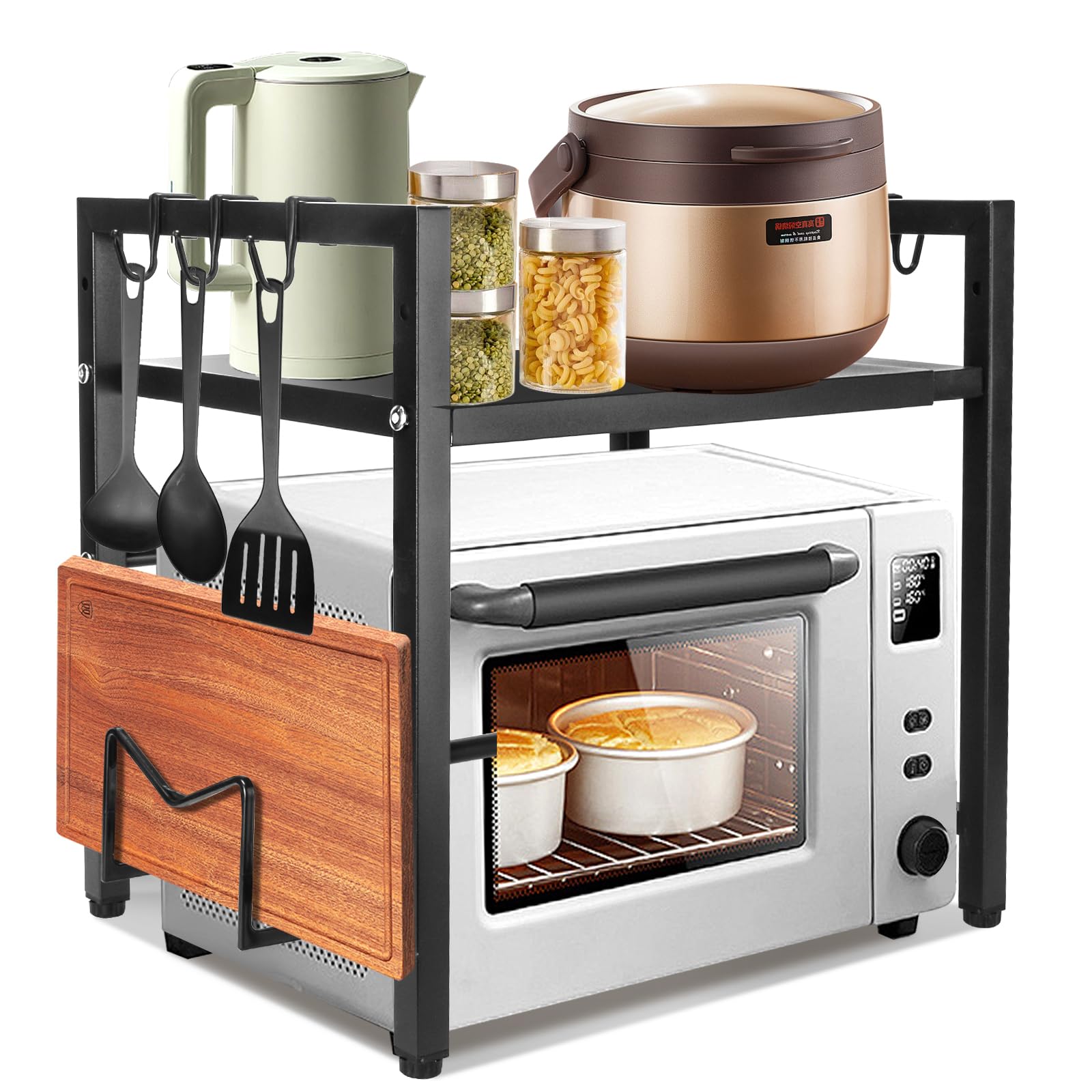 Snapklik.com : Moondust WJ Expandable Carbon Steel Microwave Shelf