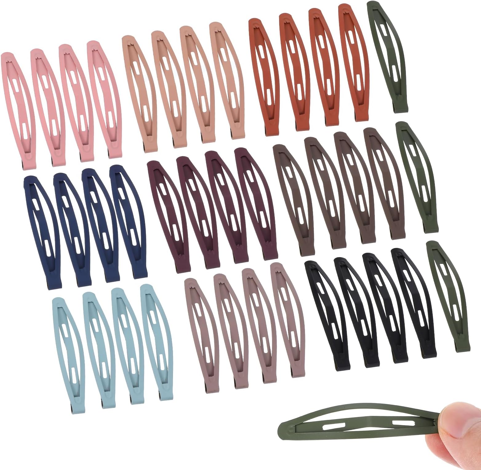 Amazon.com : Matte Small Barrettes for Women Girls, B.PHNE 2.1 Inch ...